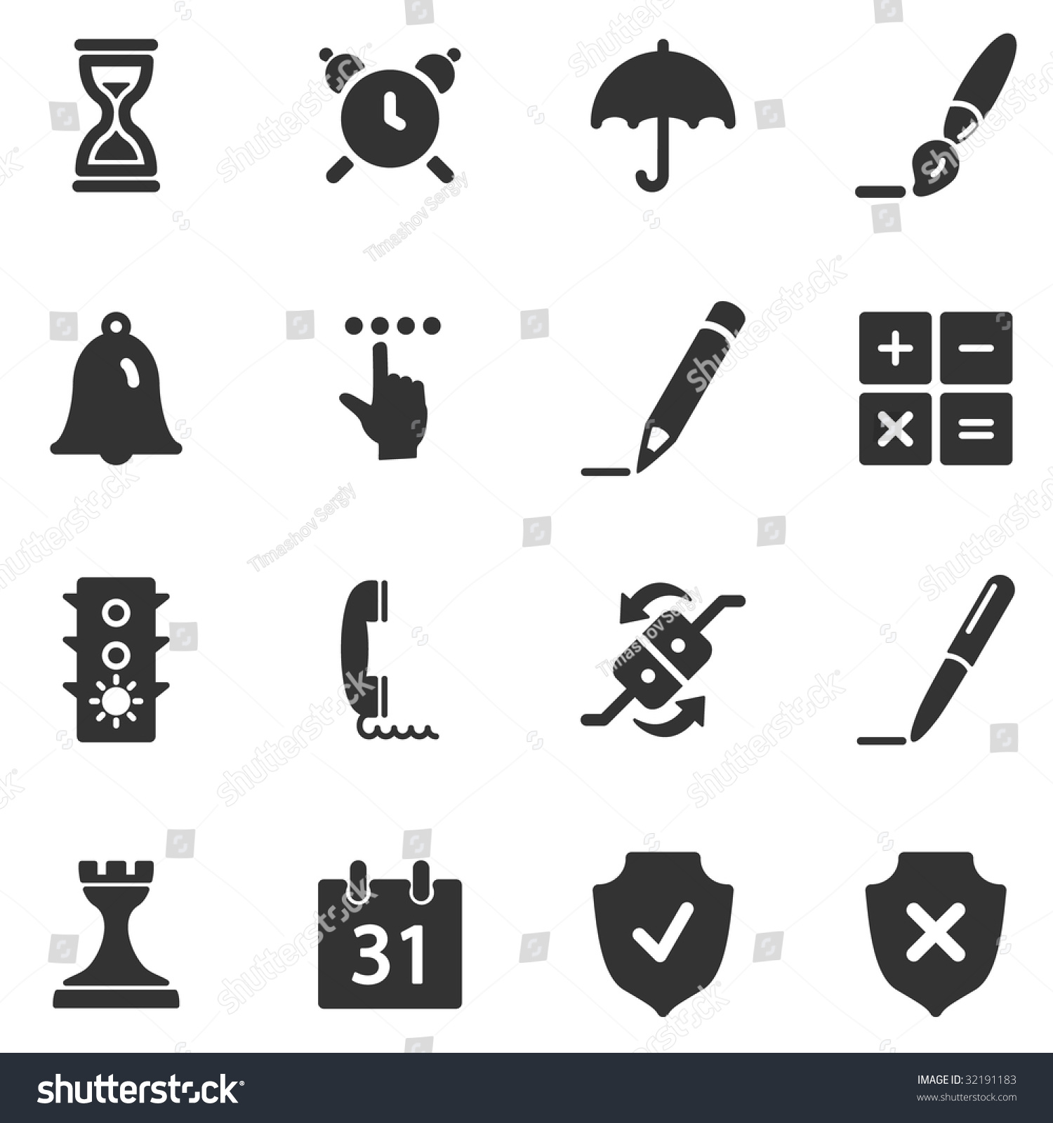 Software Black Web Icons Stock Vector (Royalty Free) 32191183 ...