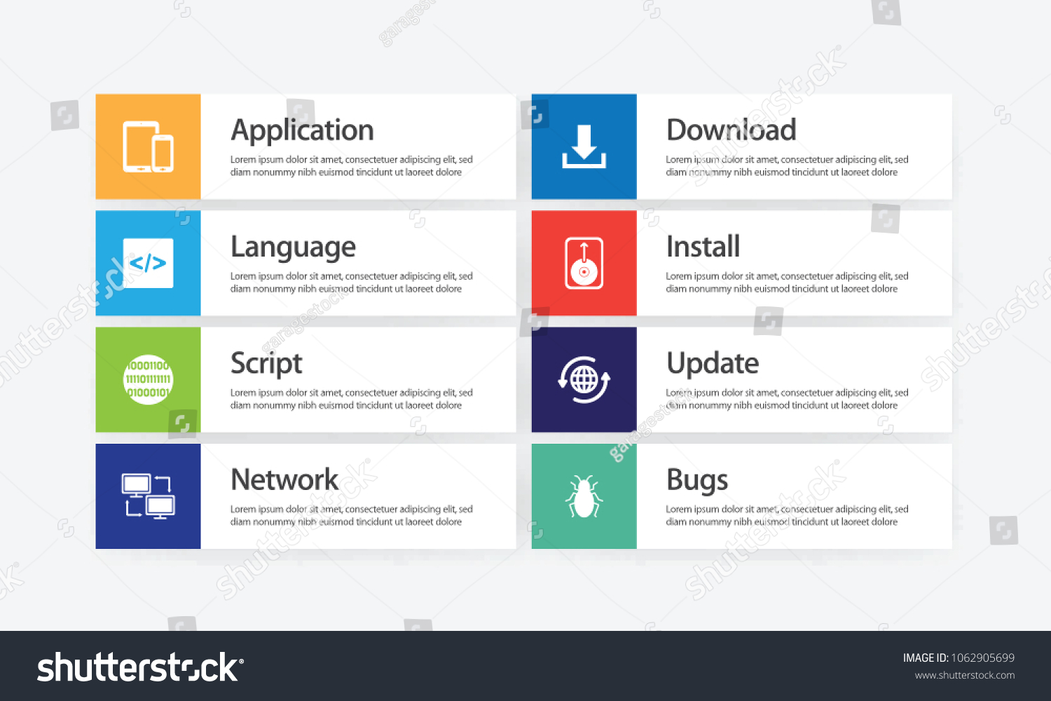 Software Engineering Infographic Icon Set Stock Vector (Royalty Free ...