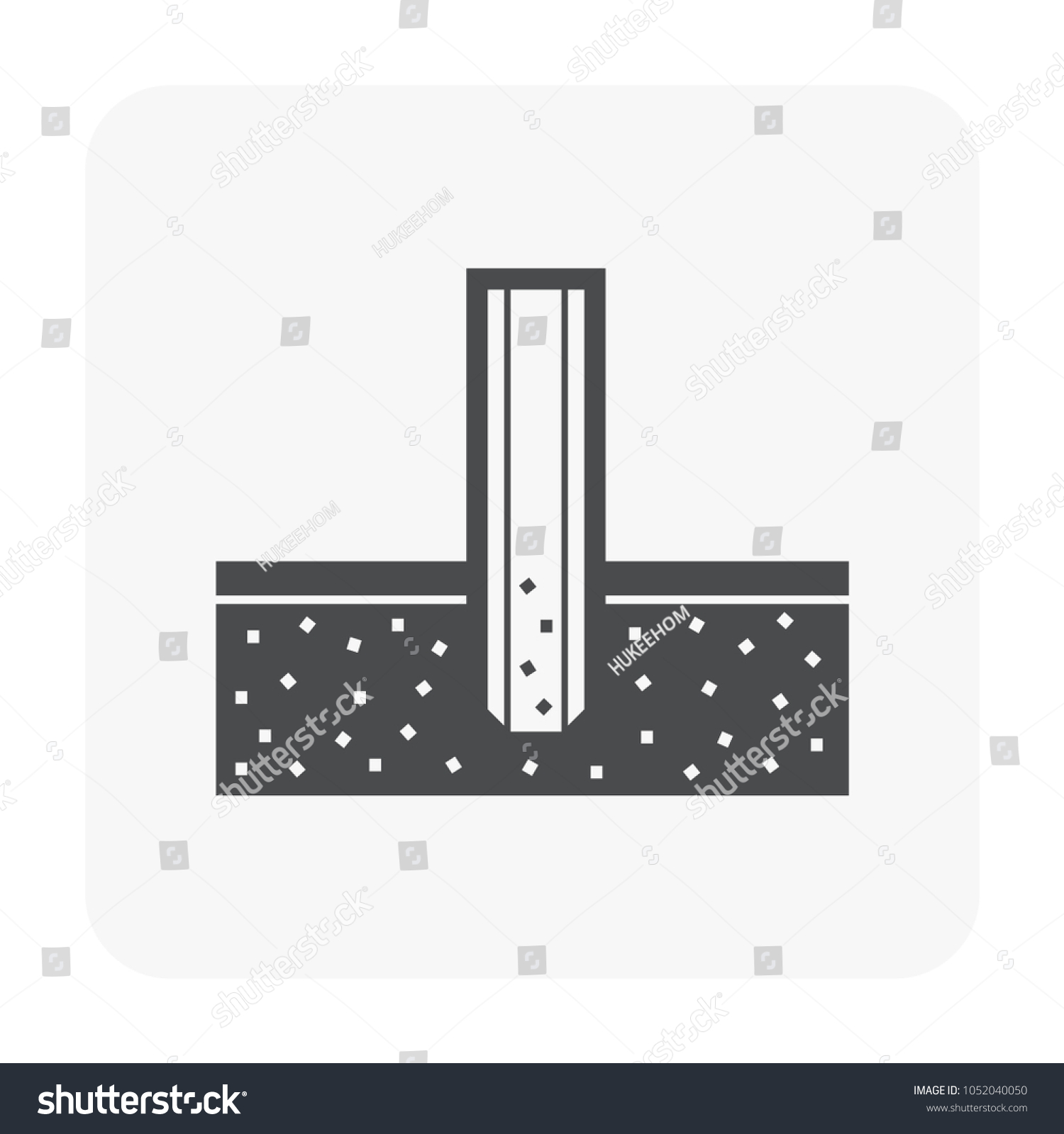 Soil Testing Tool Icon On White Stock Vector (Royalty Free) 1052040050