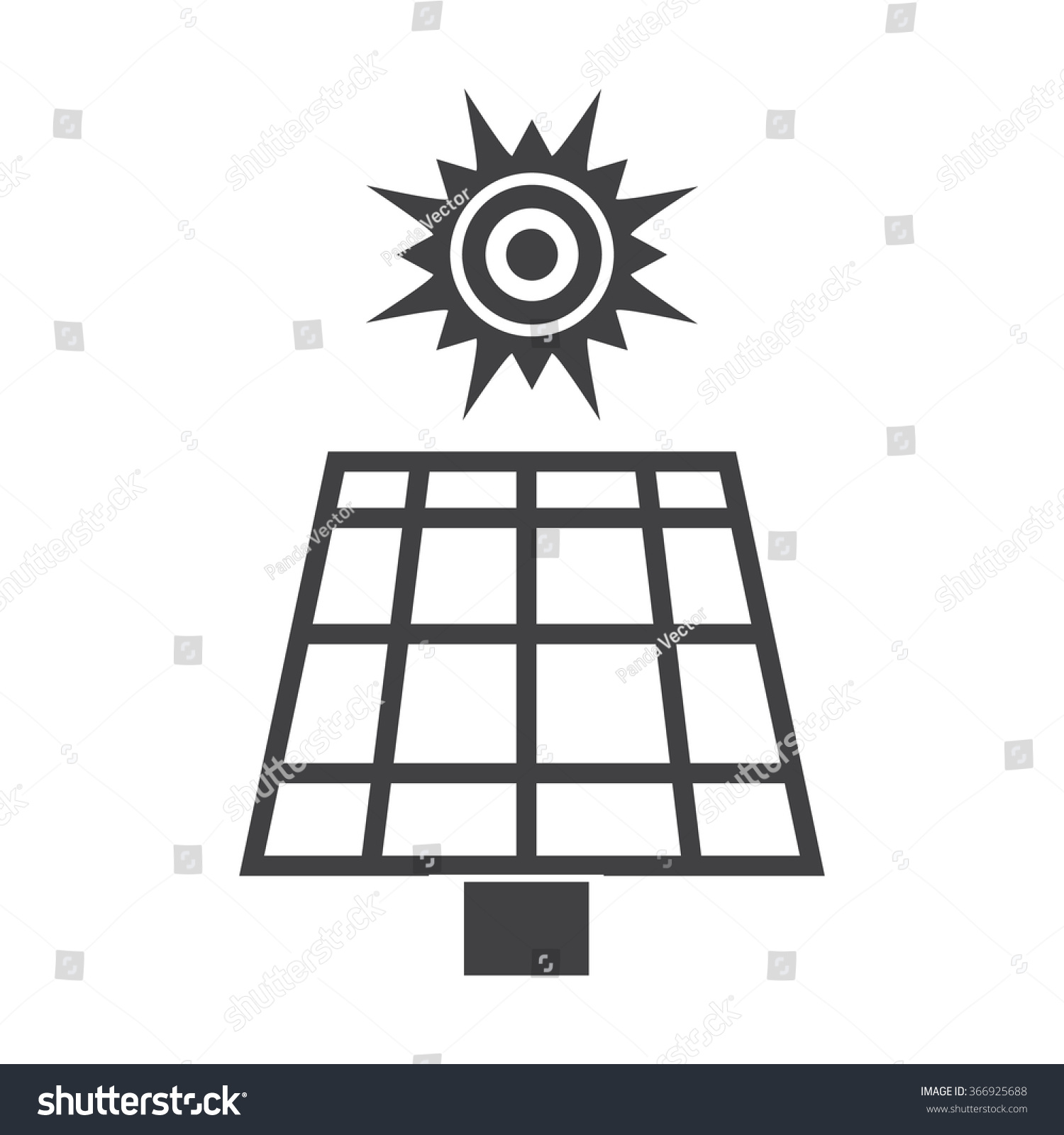 Solar Battery Icon Stock Vector (Royalty Free) 366925688 | Shutterstock