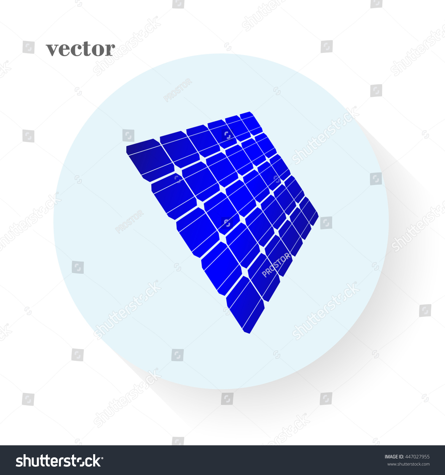 Solar Cell Solar Power Vector Stock Vector (Royalty Free) 447027955