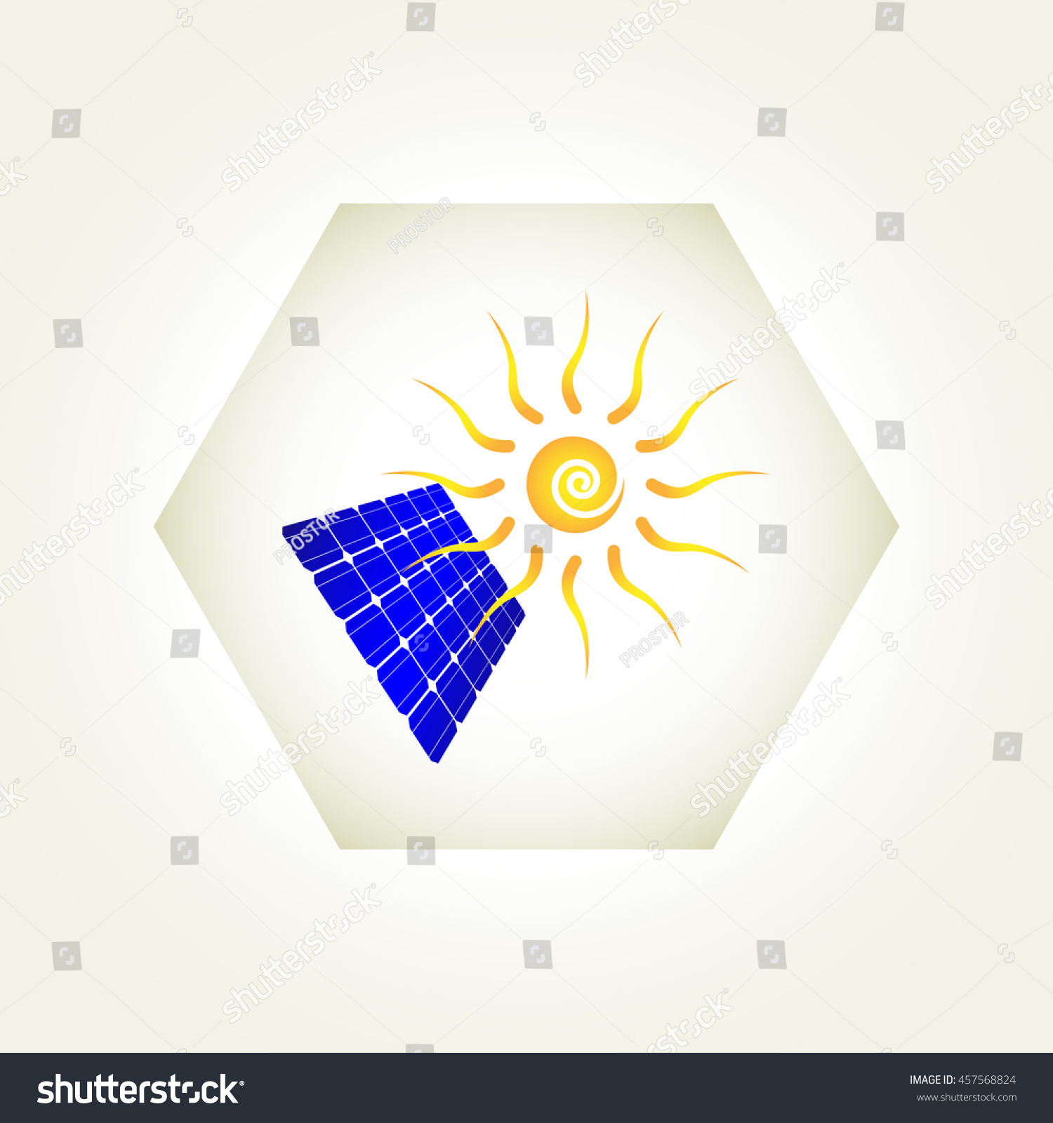 Solar Cell Solar Power Vector: vector de stock (libre de regalías ...