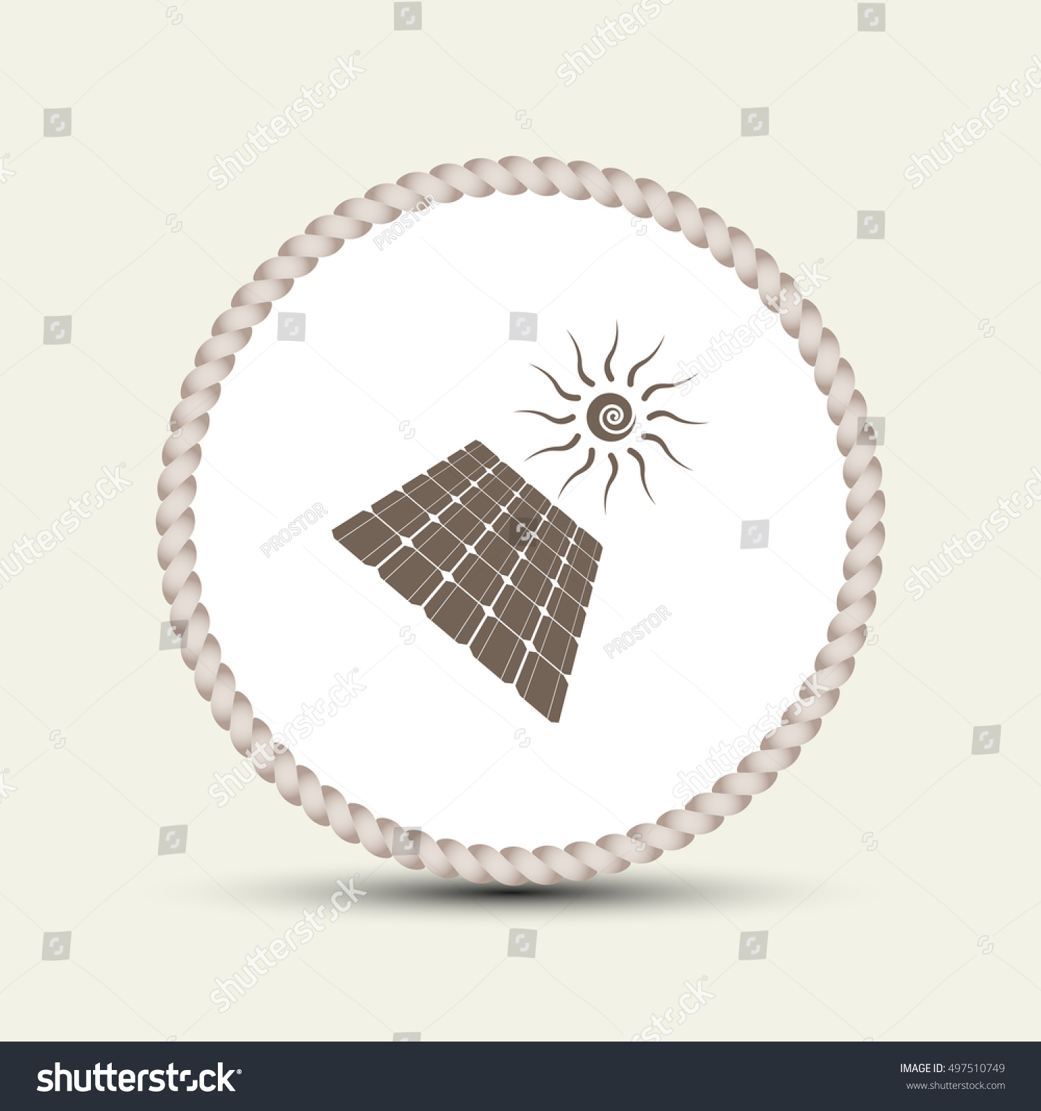 Solar Cell Solar Power Vector Stock Vector (Royalty Free) 497510749
