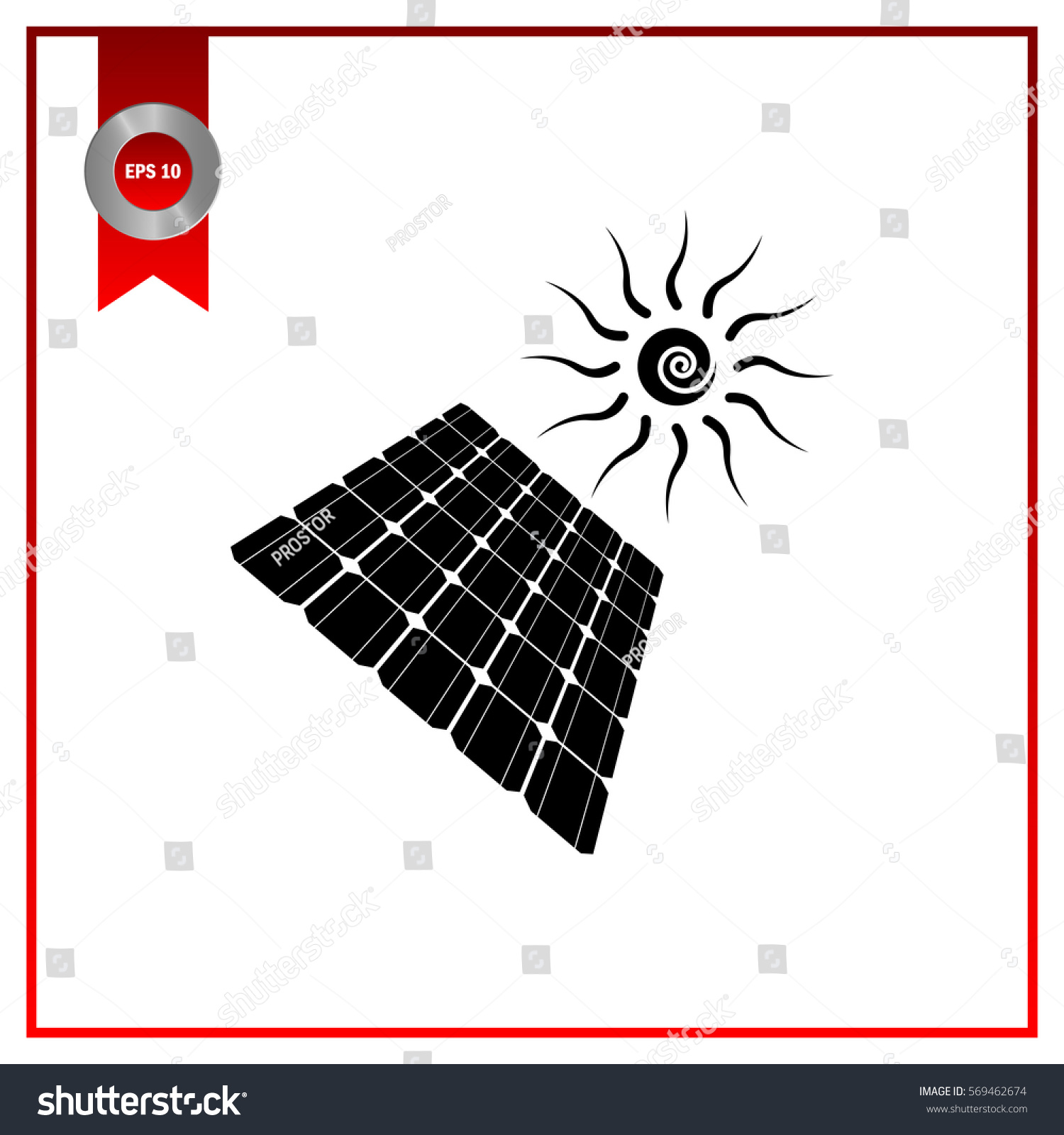 Solar Cell Solar Power Vector Stock Vector (Royalty Free) 569462674 ...