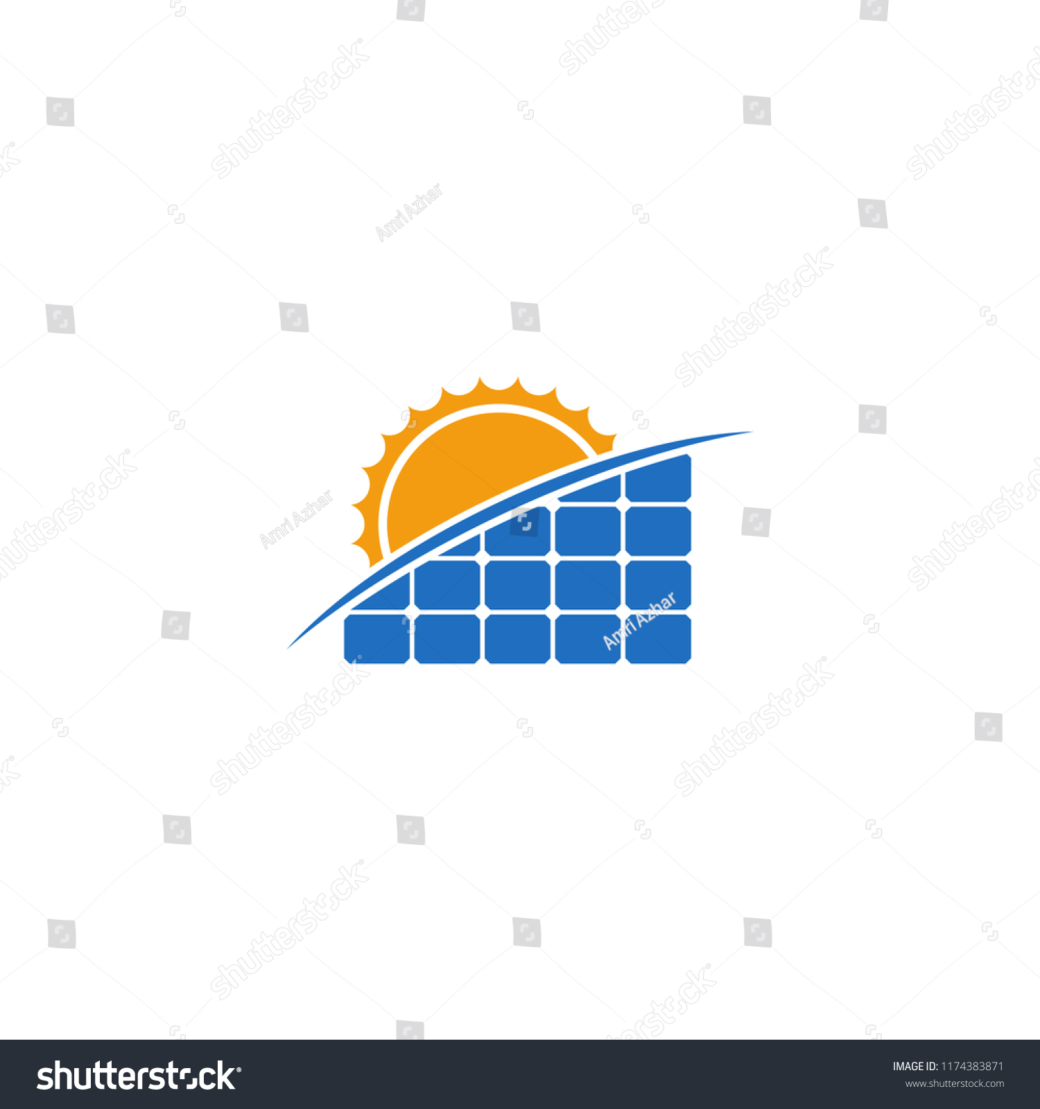 Solar Energy Cell Logo Design Vector Stock Vector (Royalty Free ...