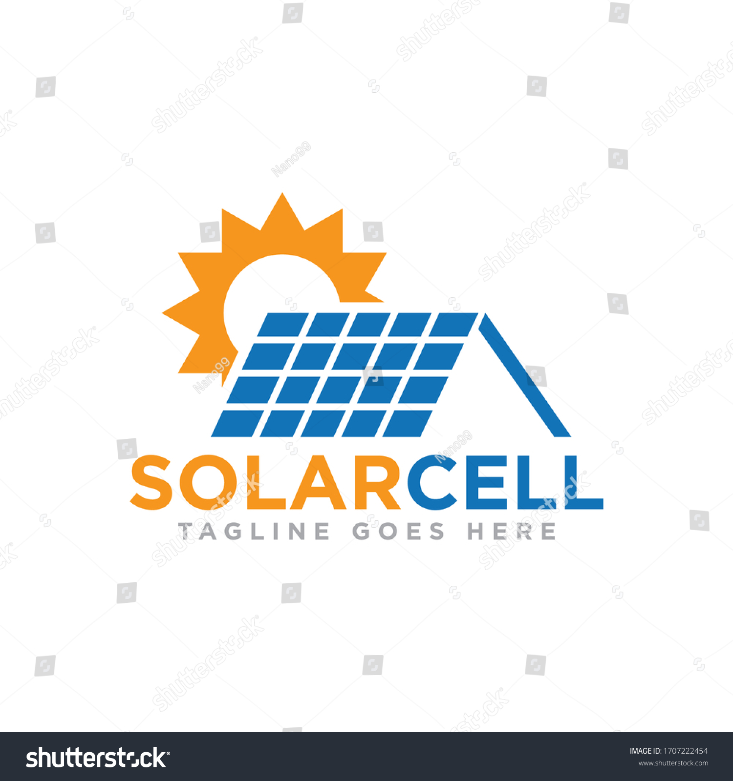 Vektor Stok Solar Energy Logo Design Vector (Tanpa Royalti) 1707222454 ...