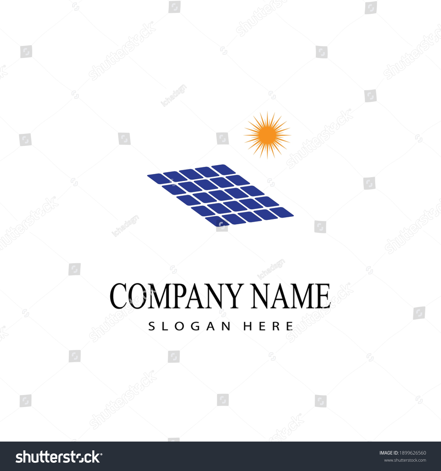 Solar Energy Logo Vector Template Stock Vector (Royalty Free ...
