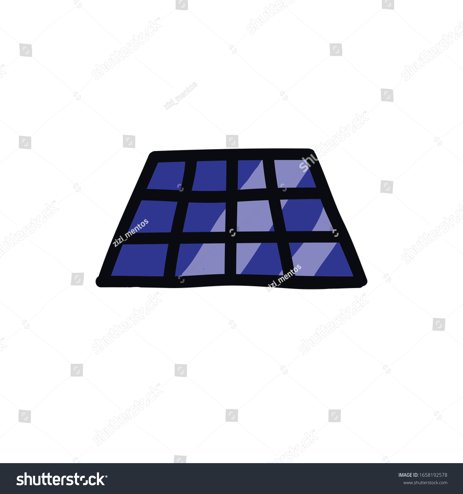 Solar Panel Doodle Icon Vector Illustration: เวกเตอร์สต็อก (ปลอดค่า ...