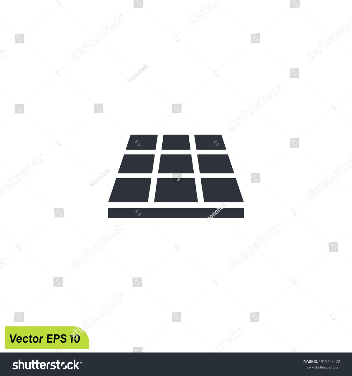 Solar Panel Icon Vector Logo Template Stock Vector (Royalty Free ...