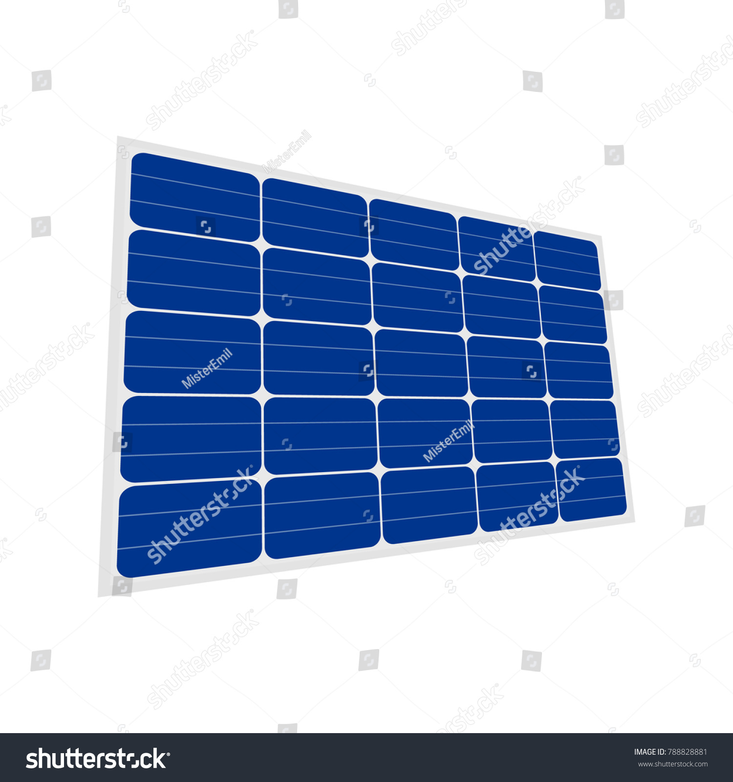 Solar Panel Sign Stock Vector (Royalty Free) 788828881