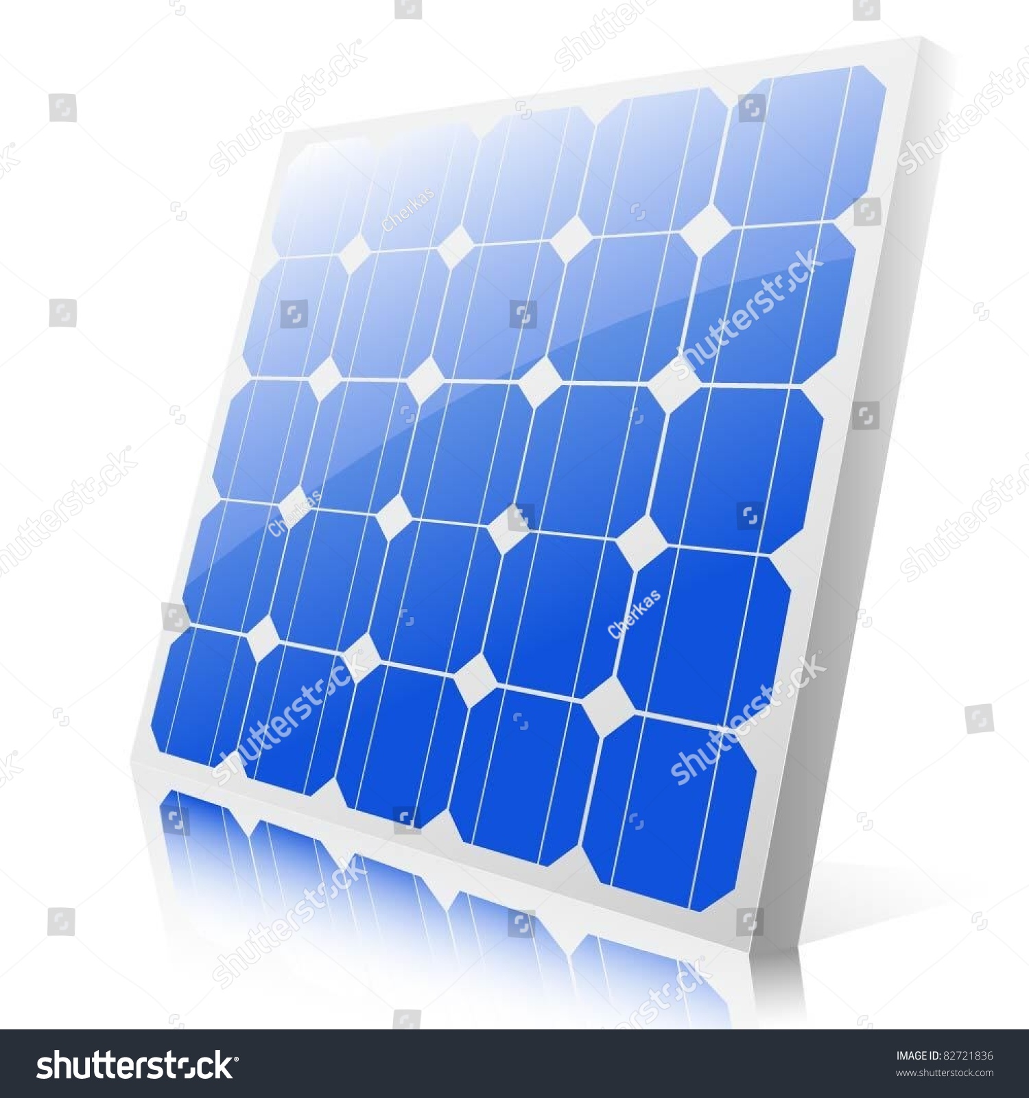 Paneles solares. Vector.: vector de stock (libre de regalías) 82721836 ...