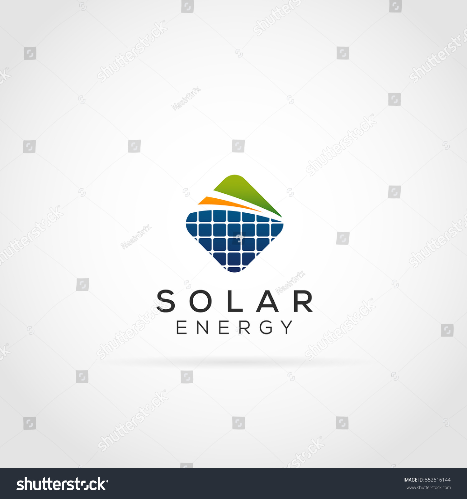 Solar Power Logo Stock Vector (Royalty Free) 552616144 | Shutterstock