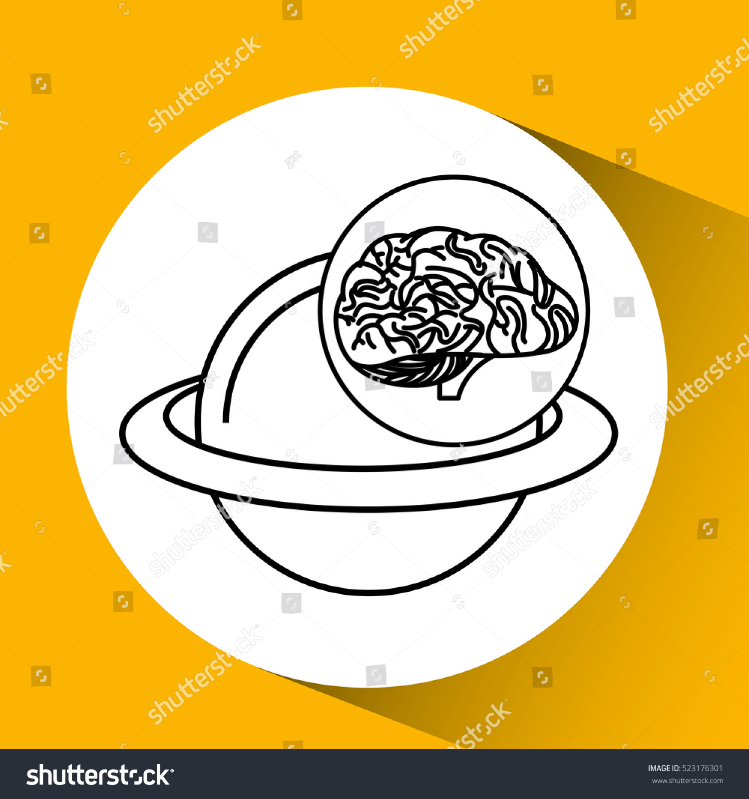 Solar System Brain School Knowledge Vector: vector de stock (libre de ...