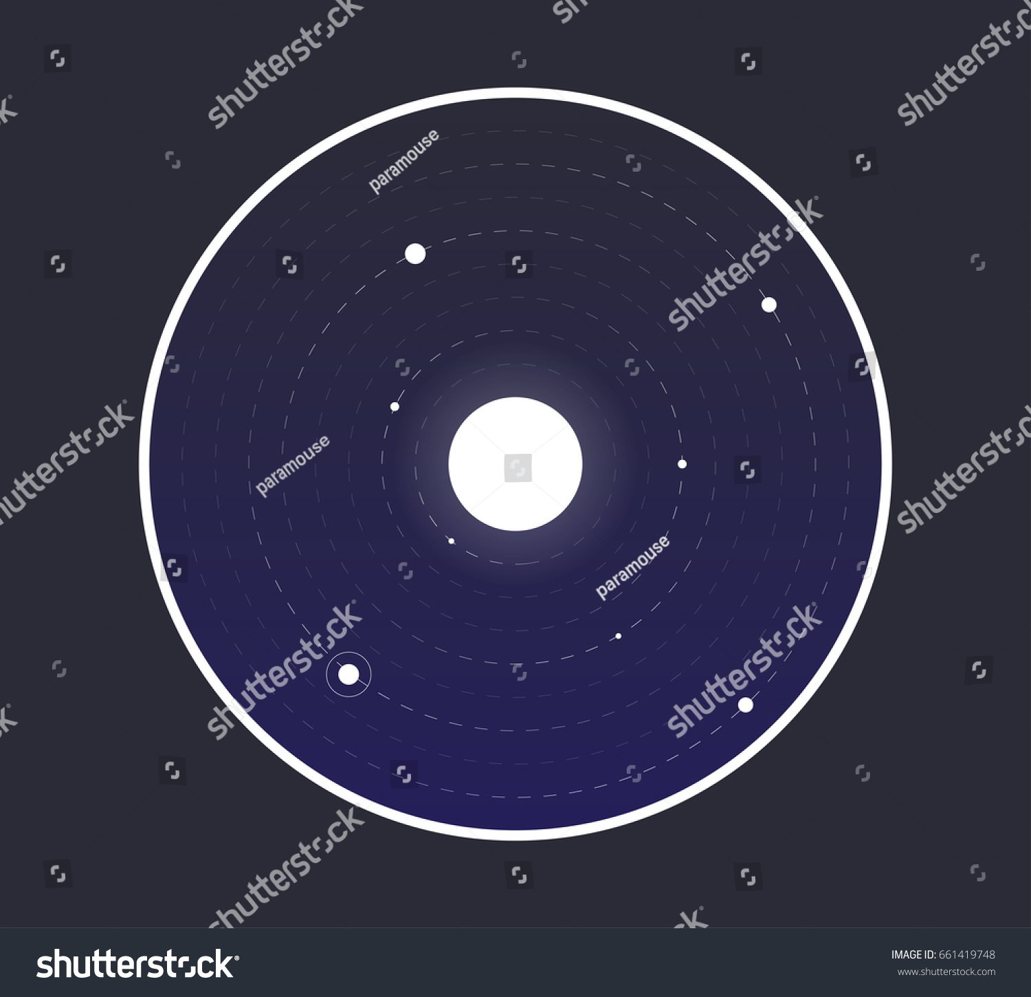 Solar System World Model Space Isolated: เวกเตอร์สต็อก (ปลอดค่า ...