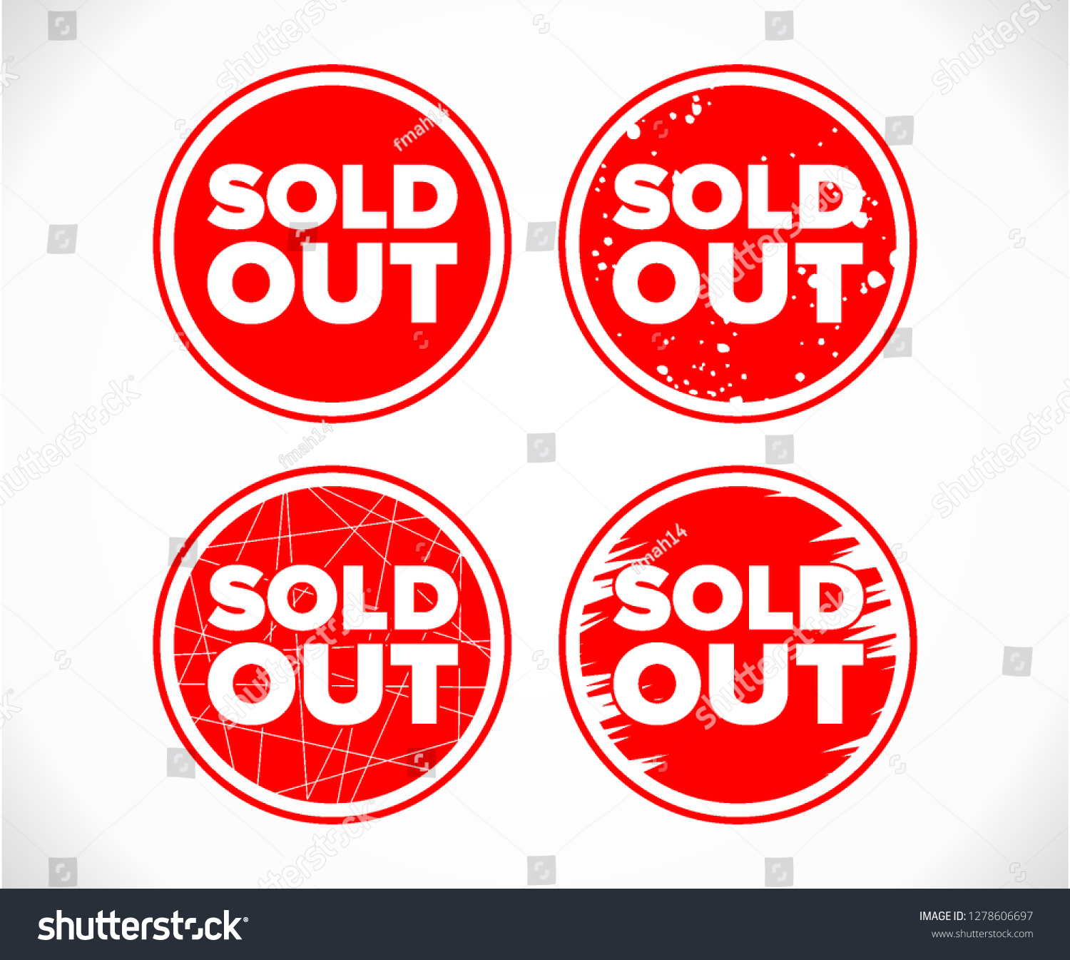 Sold Out Stamp Vector Stock Vector (Royalty Free) 1278606697 | Shutterstock