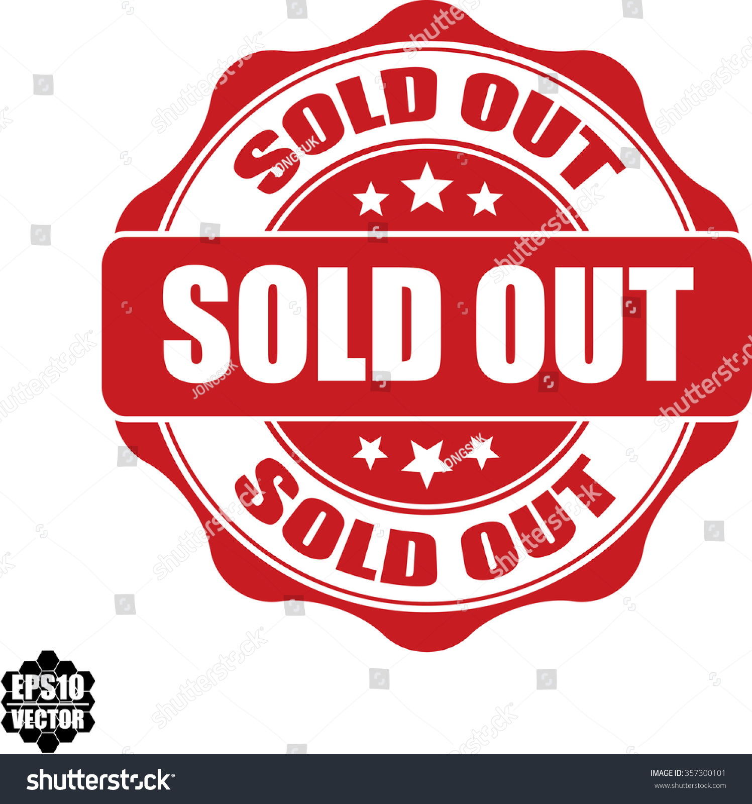 Sold Out Stamp Vector Illustration Stock Vector (Royalty Free ...