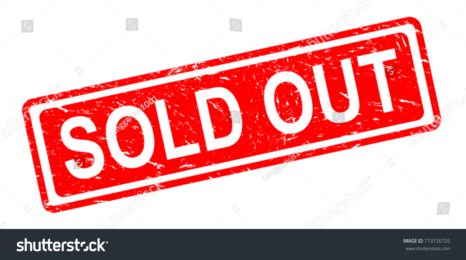 Sold Out Stampvector Illustration Stock Vector (Royalty Free) 773726725 ...