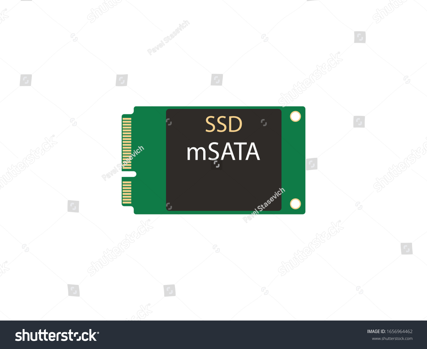Solid State Drive Ssd Msata Icon Stock Vector (Royalty Free) 1656964462