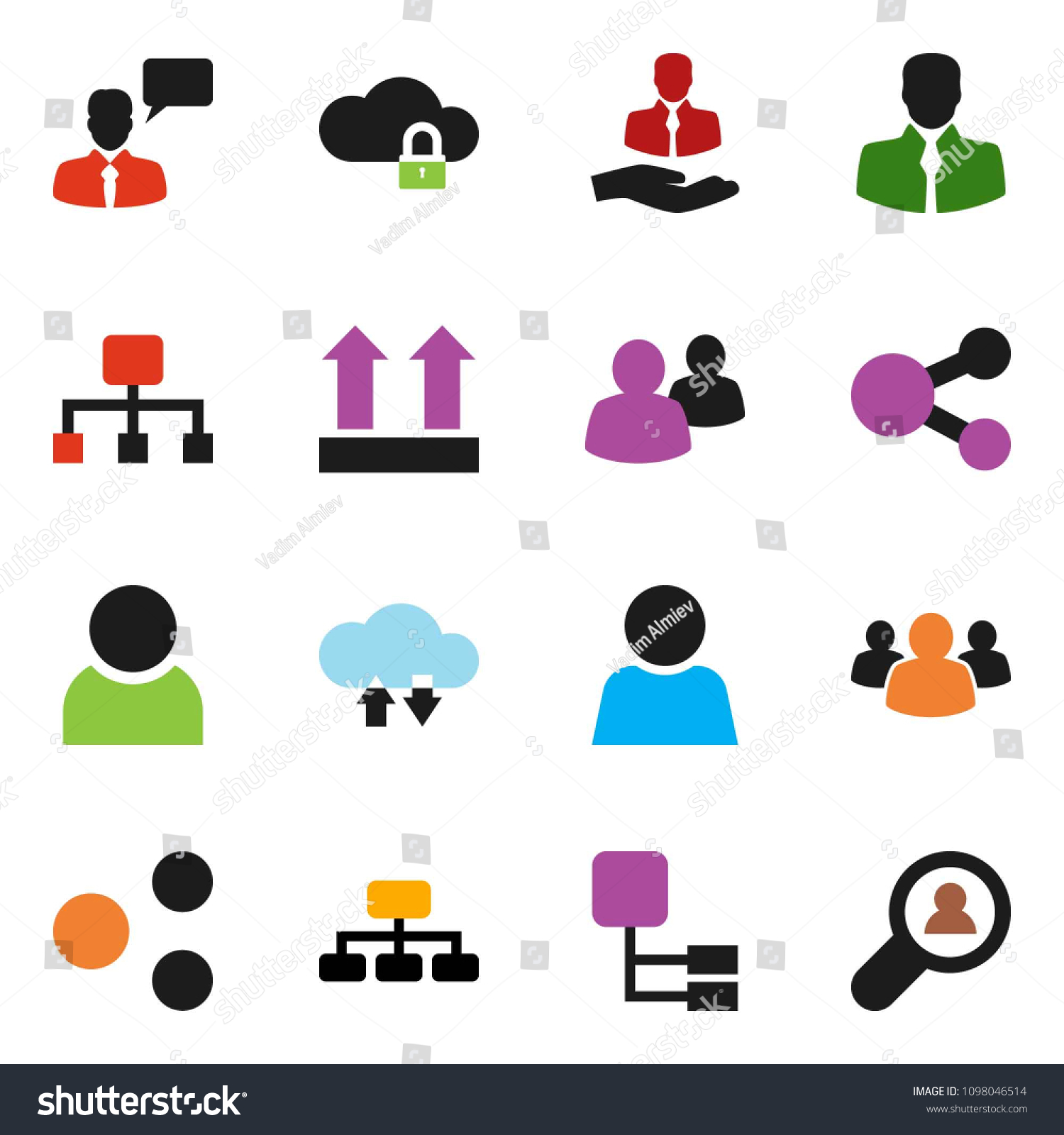 Solid Vector Ixon Set Hierarchy Vector Stock Vector (Royalty Free ...
