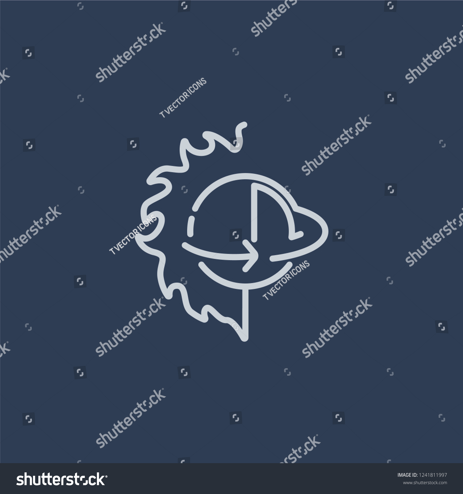 Solstice Icon Solstice Linear Design Concept Stock Vector (Royalty Free ...