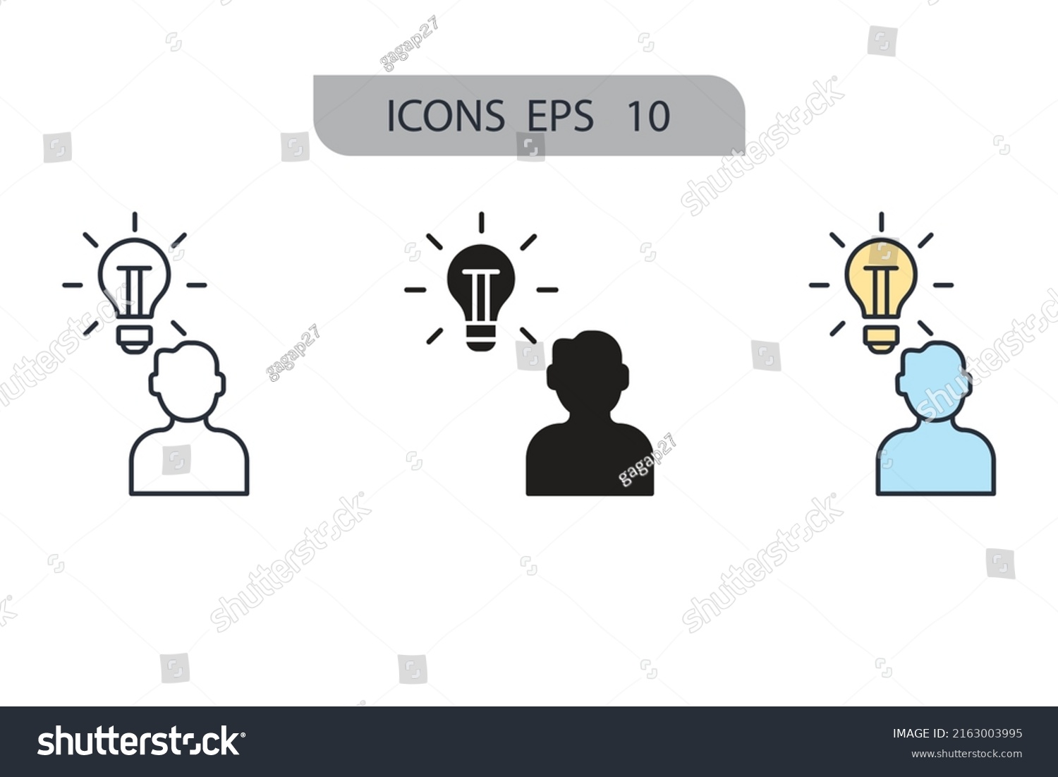 Solution Icons Symbol Vector Elements Infographic Stock Vector (Royalty ...