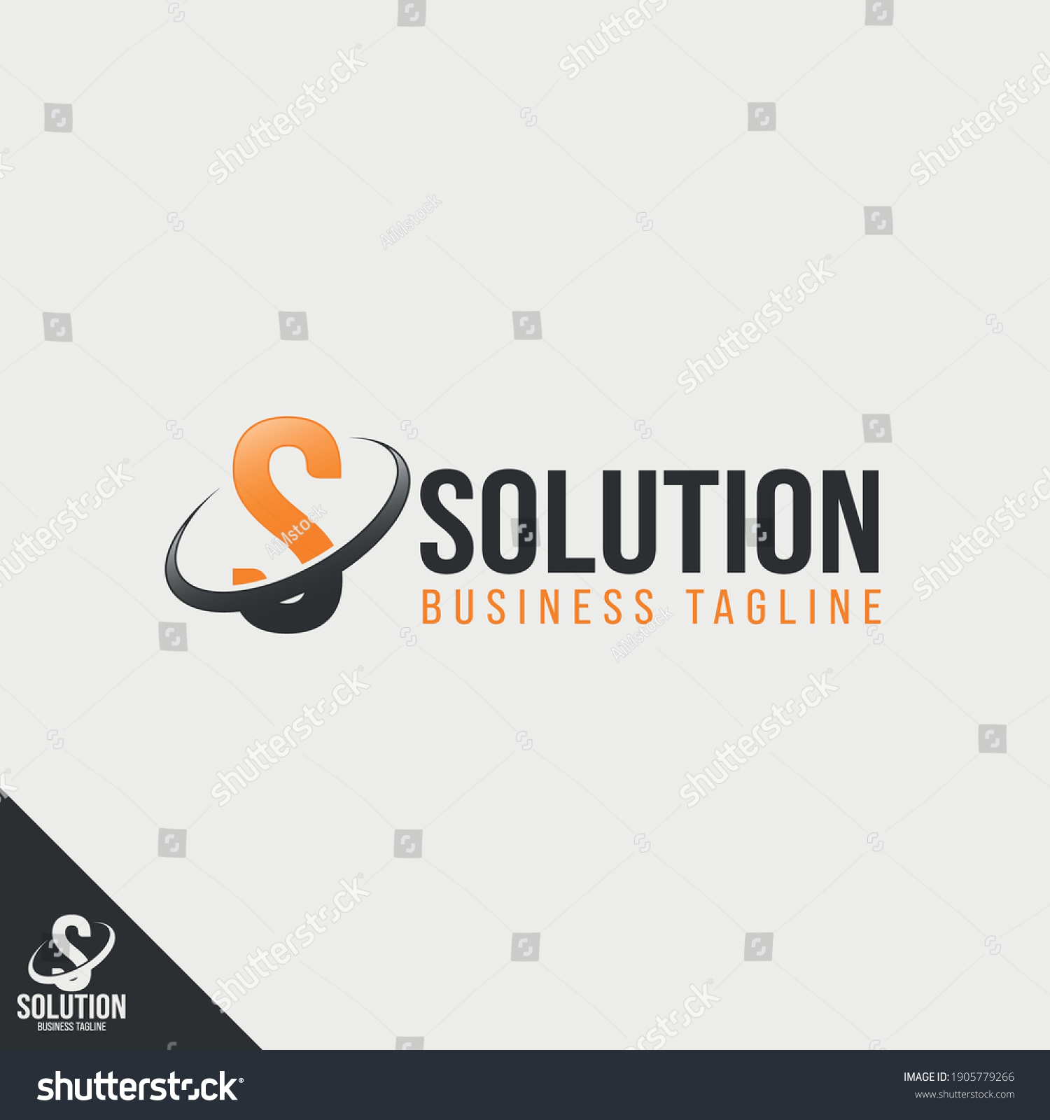 Solución - Plantilla de logotipo de: vector de stock (libre de regalías ...