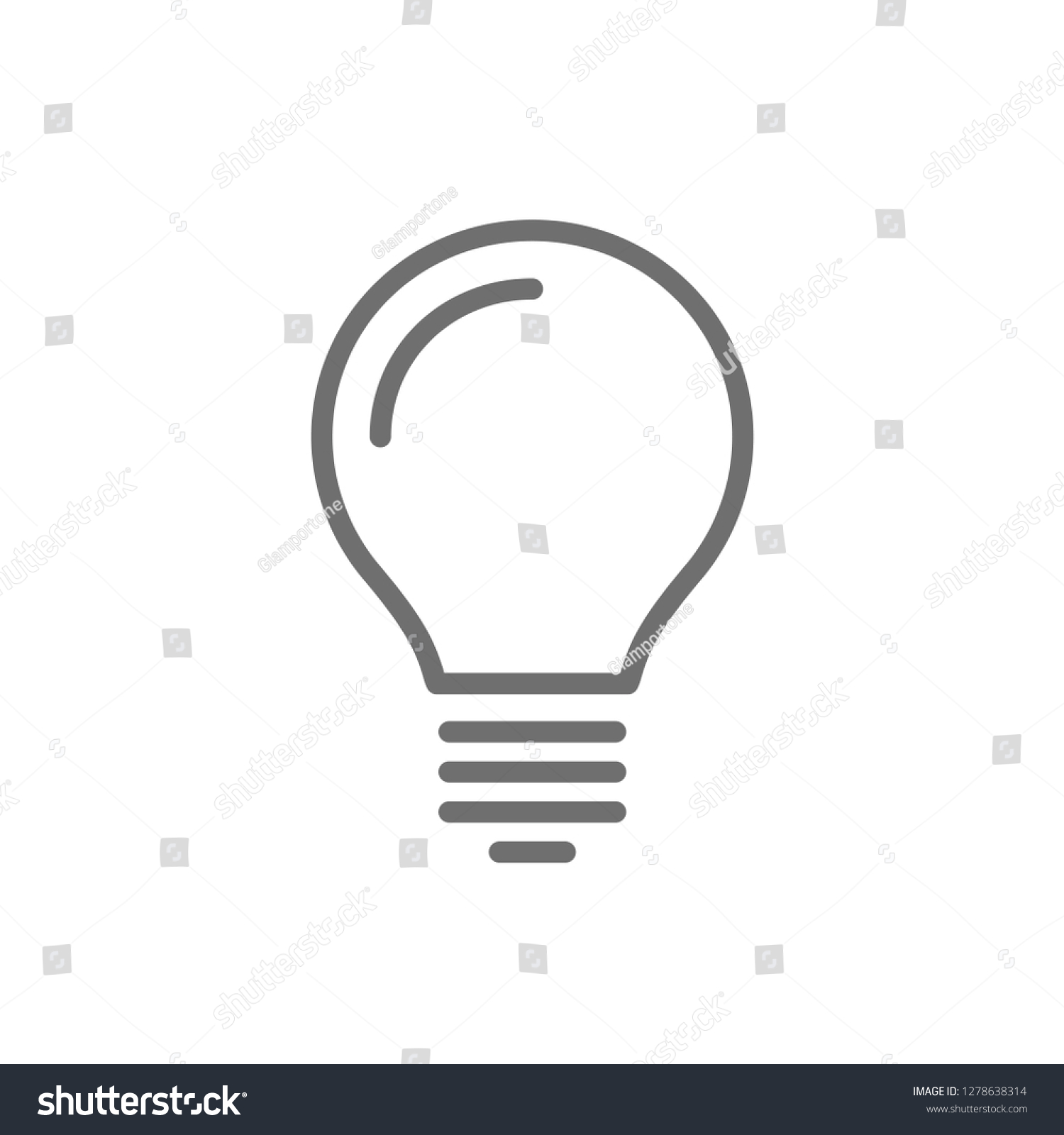 Solution Symbol Lamp Icon Idea Sign Stock Vector (Royalty Free ...
