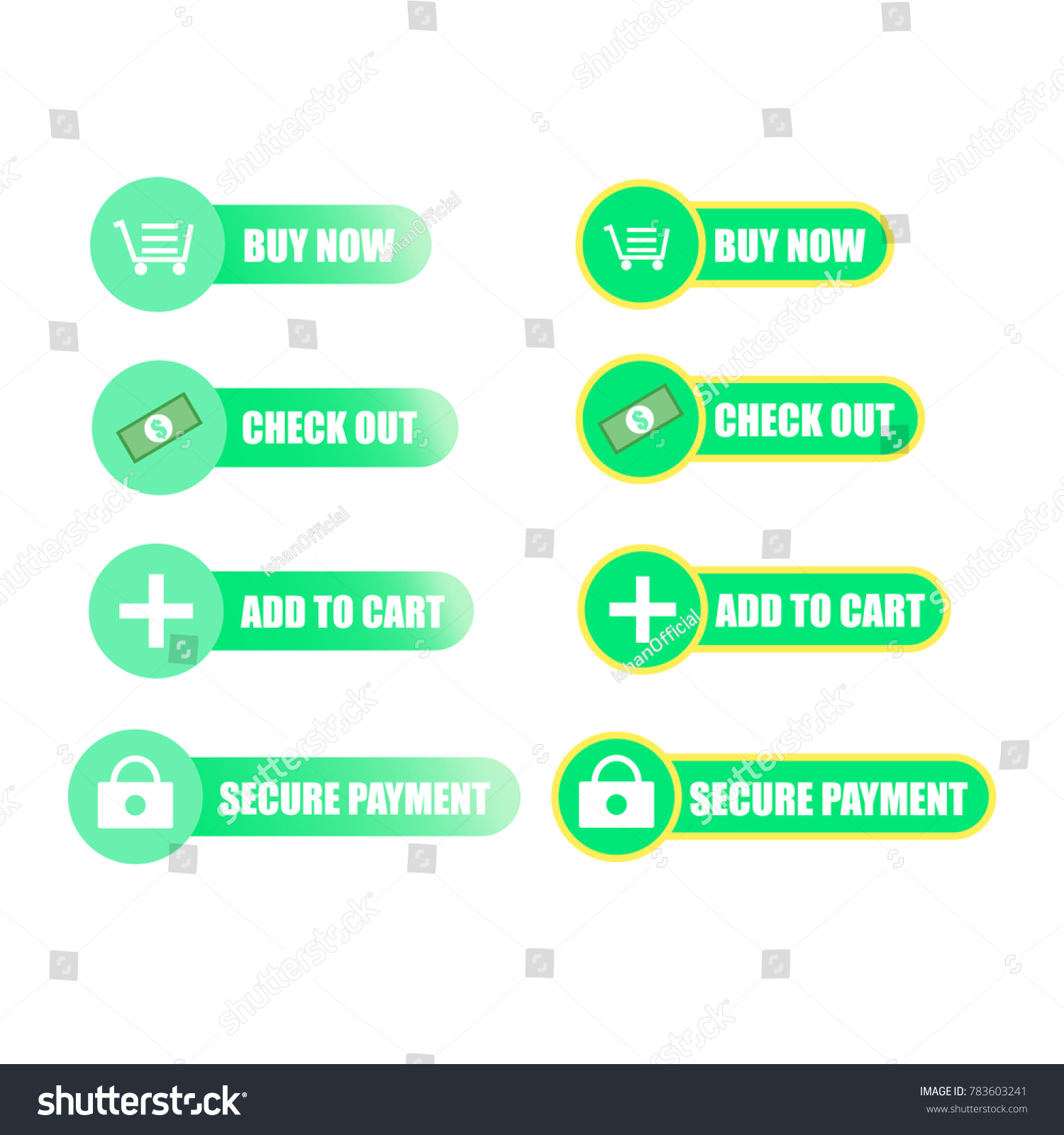 Some Shopping Buttons Stock Vector (Royalty Free) 783603241 | Shutterstock