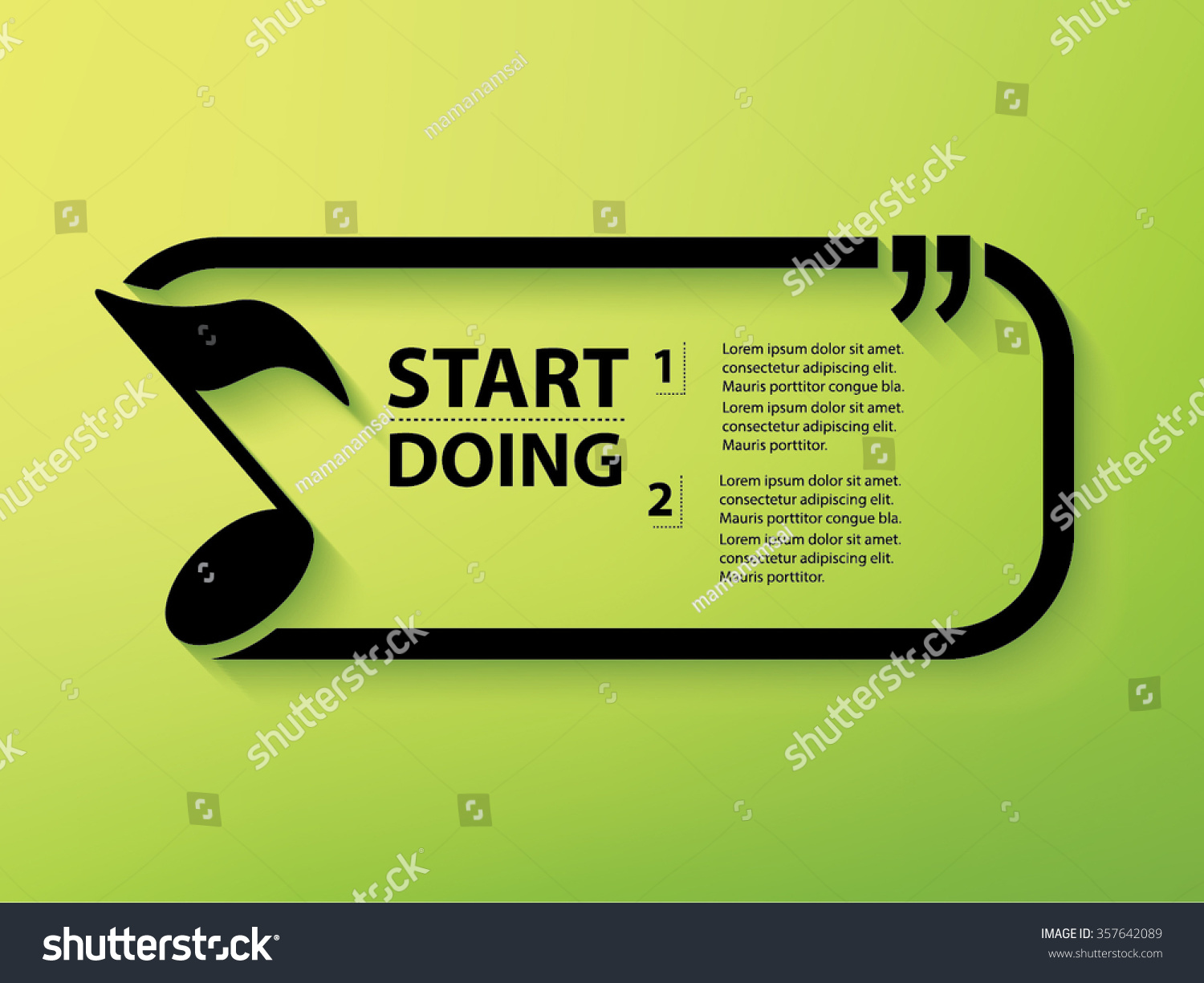 Song Design Text Boxvector Stock Vector (Royalty Free) 357642089 ...