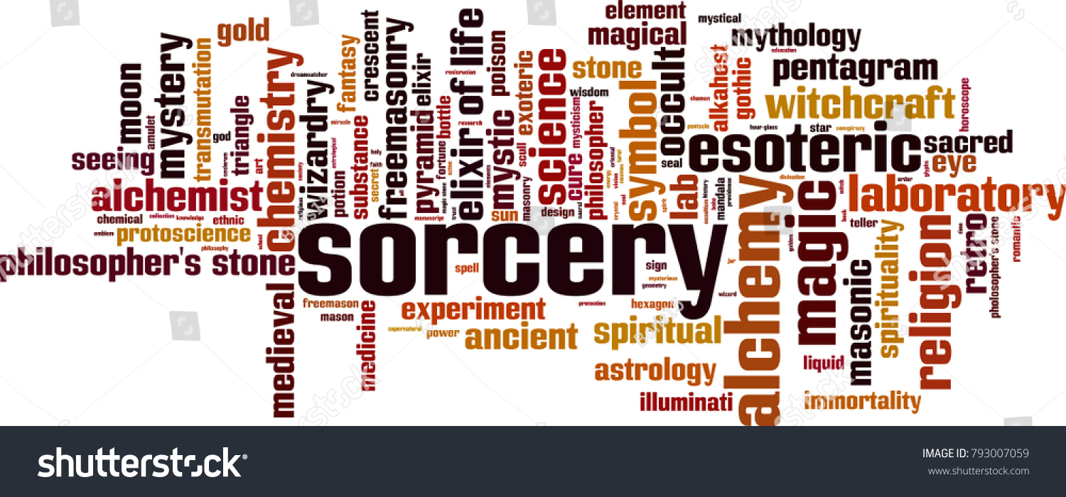 Sorcery Word Cloud Concept Vector Illustration Stock Vector (Royalty ...