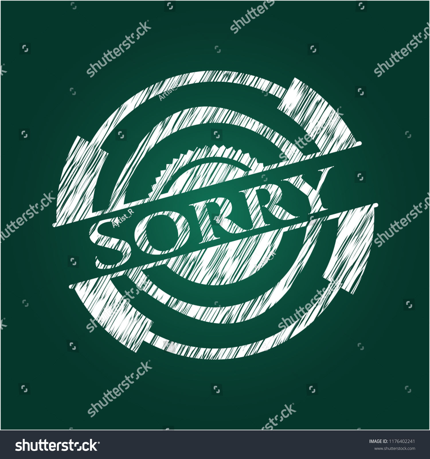 Sorry Chalkboard Texture Stock Vector (Royalty Free) 1176402241 ...