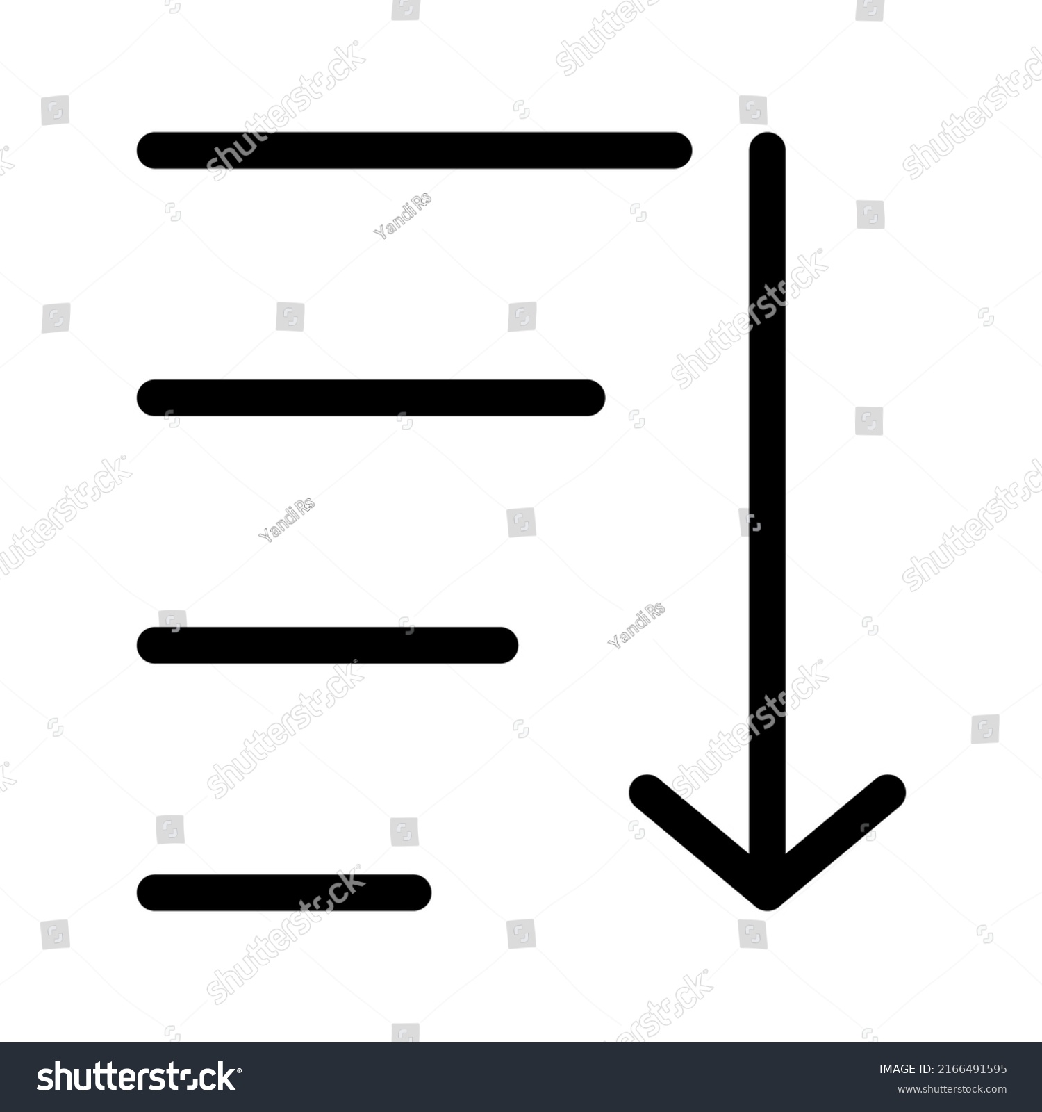 Sorting Icon Vector Symbol Design Illustration Stock Vector (Royalty ...