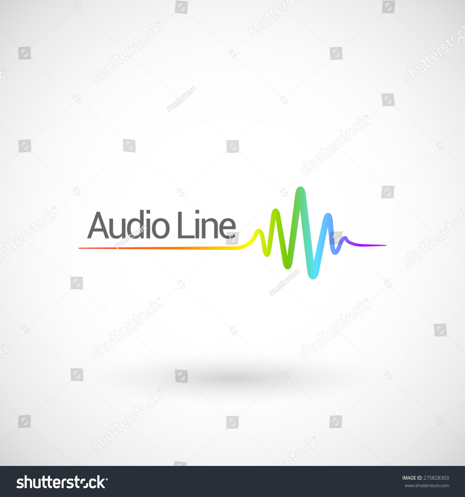 Sound Audio Waves Vector Logo Design Stock Vector (Royalty Free ...
