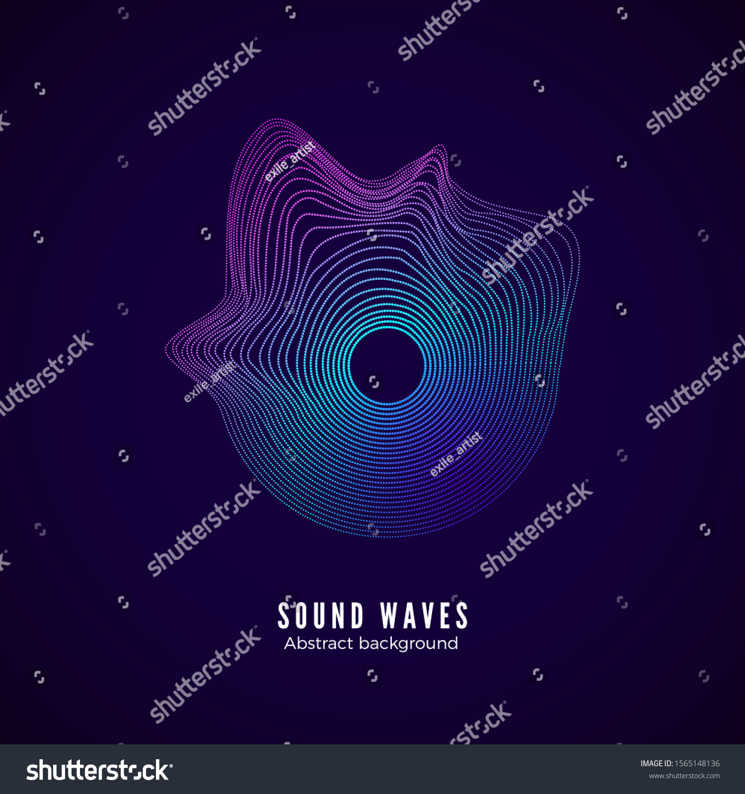 Sound Equalizer Frequency Splash Music Waves Stock Vector (Royalty Free ...