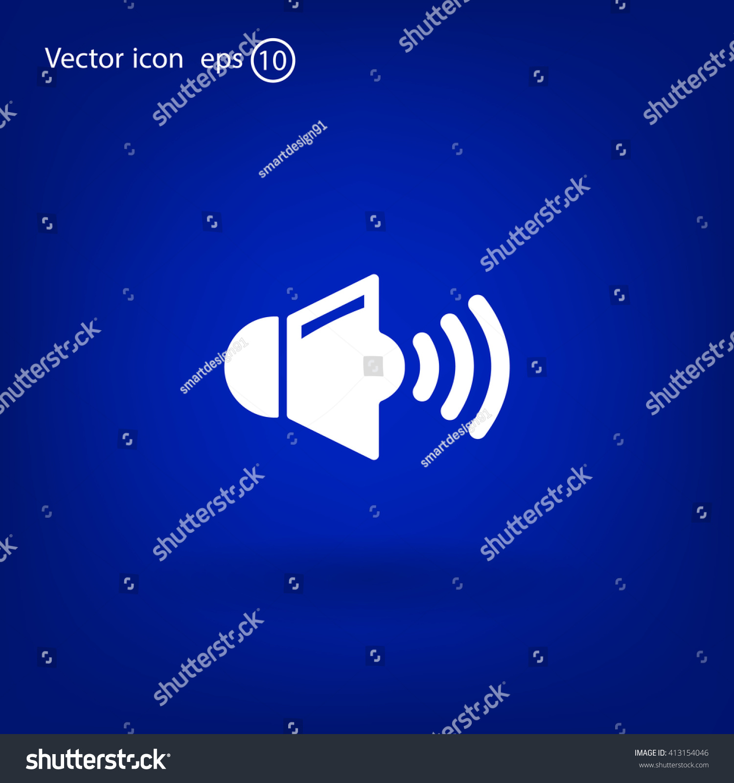 Sound Icon Stock Vector (Royalty Free) 413154046