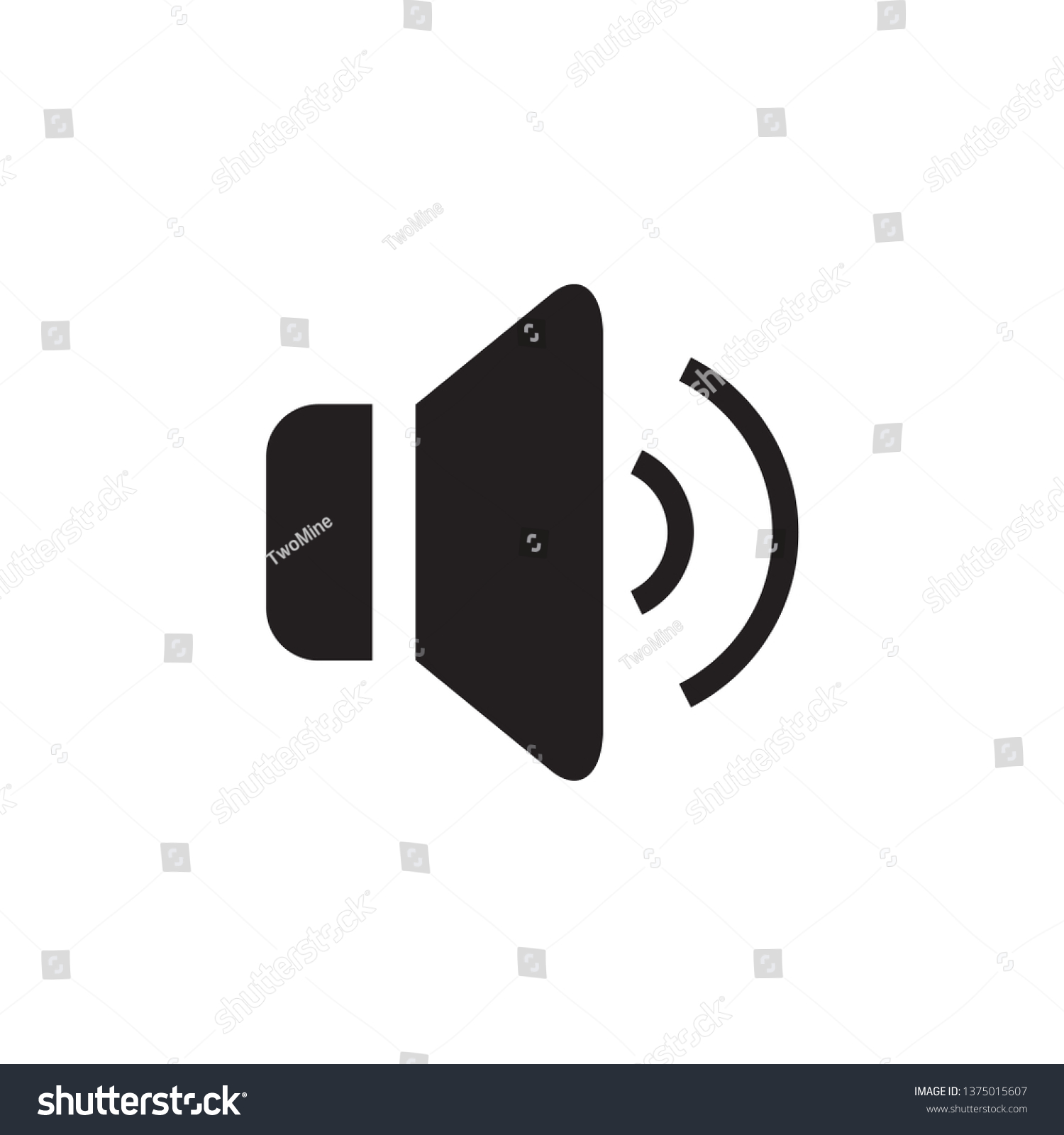 Sound Icon Design Template Stock Vector (Royalty Free) 1375015607 ...