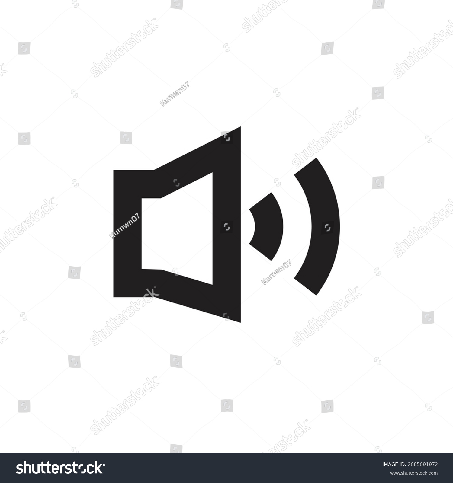 Sound Icon Vector Design Flat Style Stock Vector (Royalty Free ...