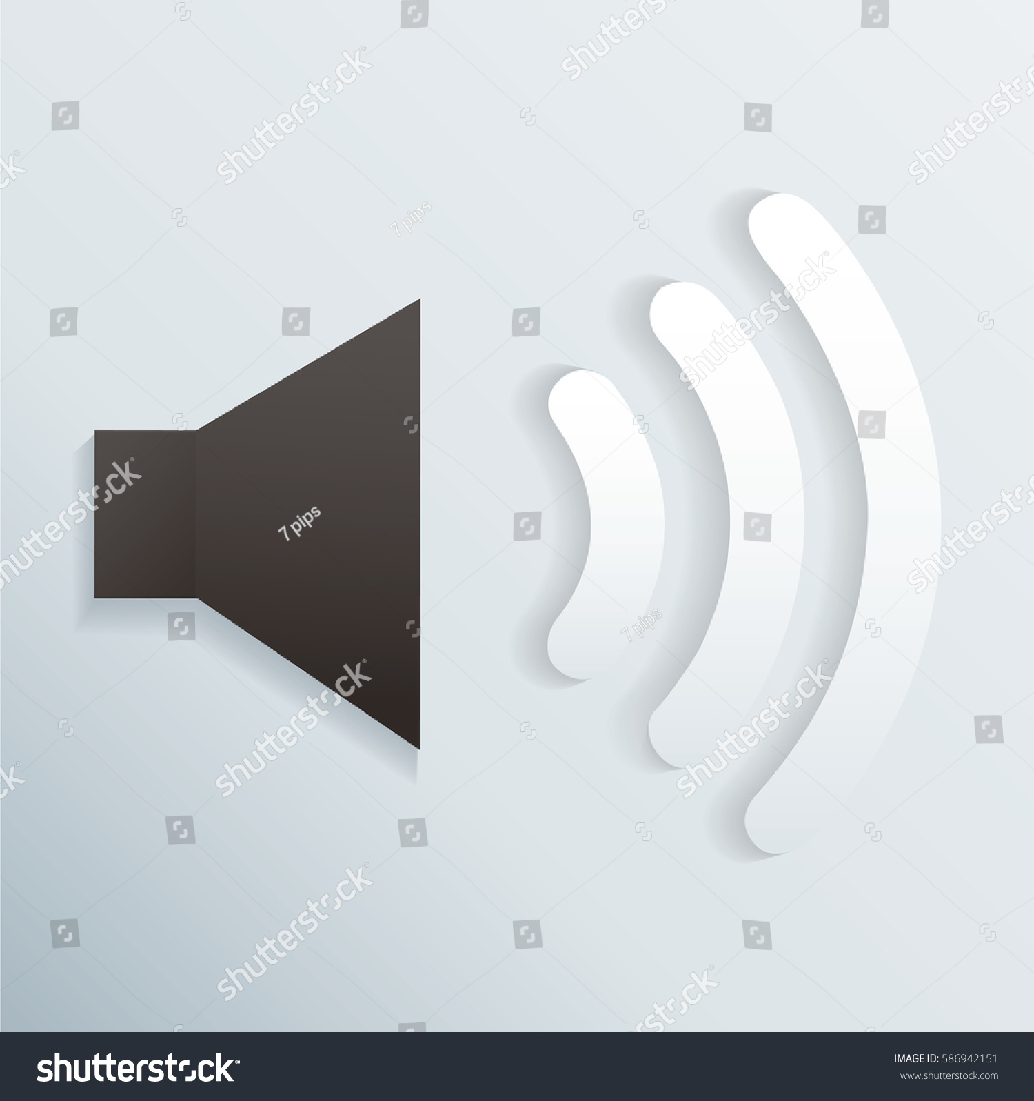 Sound Icon Vector Illustration Stock Vector (Royalty Free) 586942151 ...