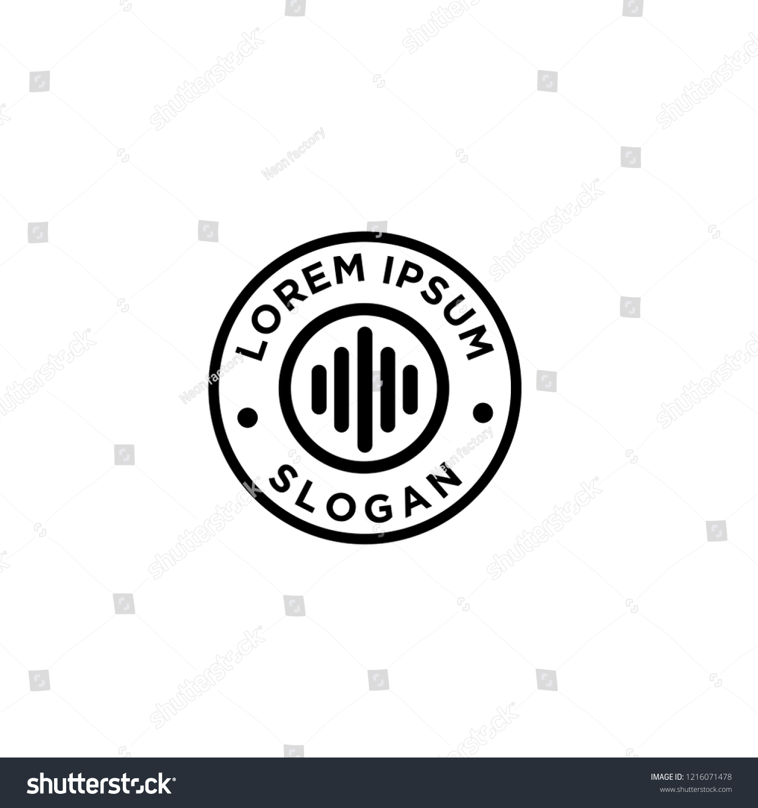Sound Logo Icon Designs Vector Stock Vector (Royalty Free) 1216071478