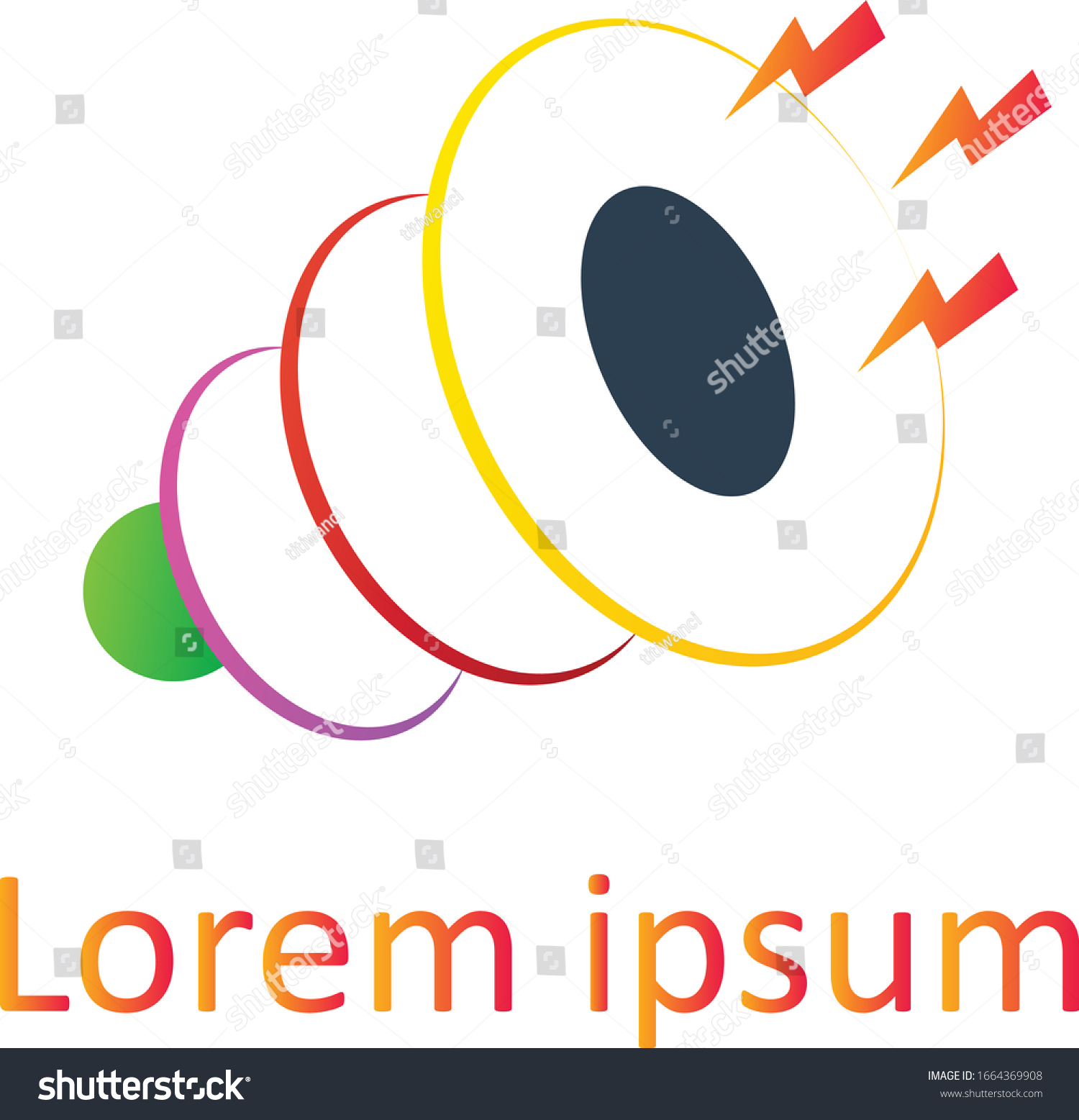 Sound Music Logo Vector Design Stock Vector (Royalty Free) 1664369908 ...