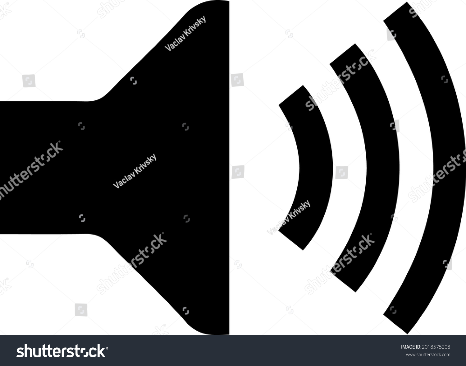 Sound Symbol Vector Icon Eps 10 Stock Vector (Royalty Free) 2018575208 ...