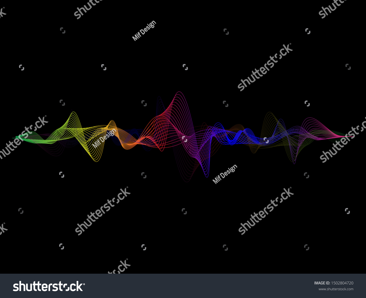 Sound Wave Design Template Concept Vector Stock Vector (Royalty Free ...