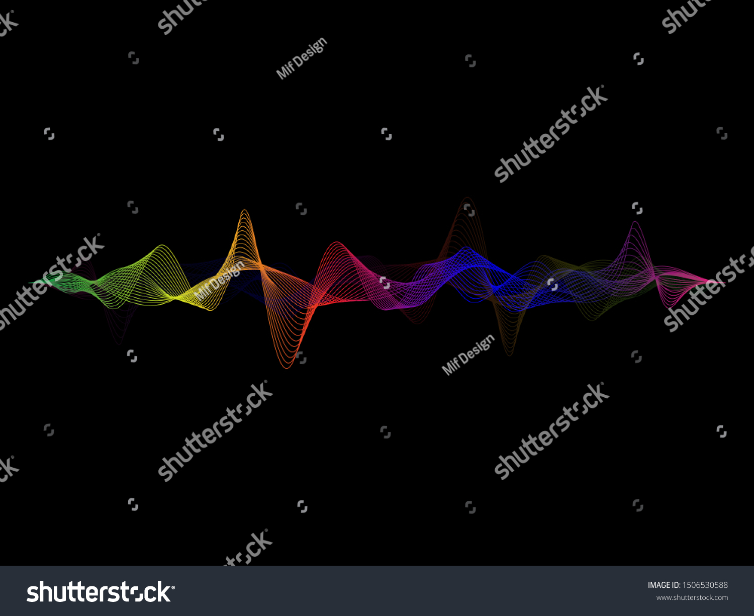 Sound Wave Design Template Concept Vector Stock Vector (Royalty Free ...