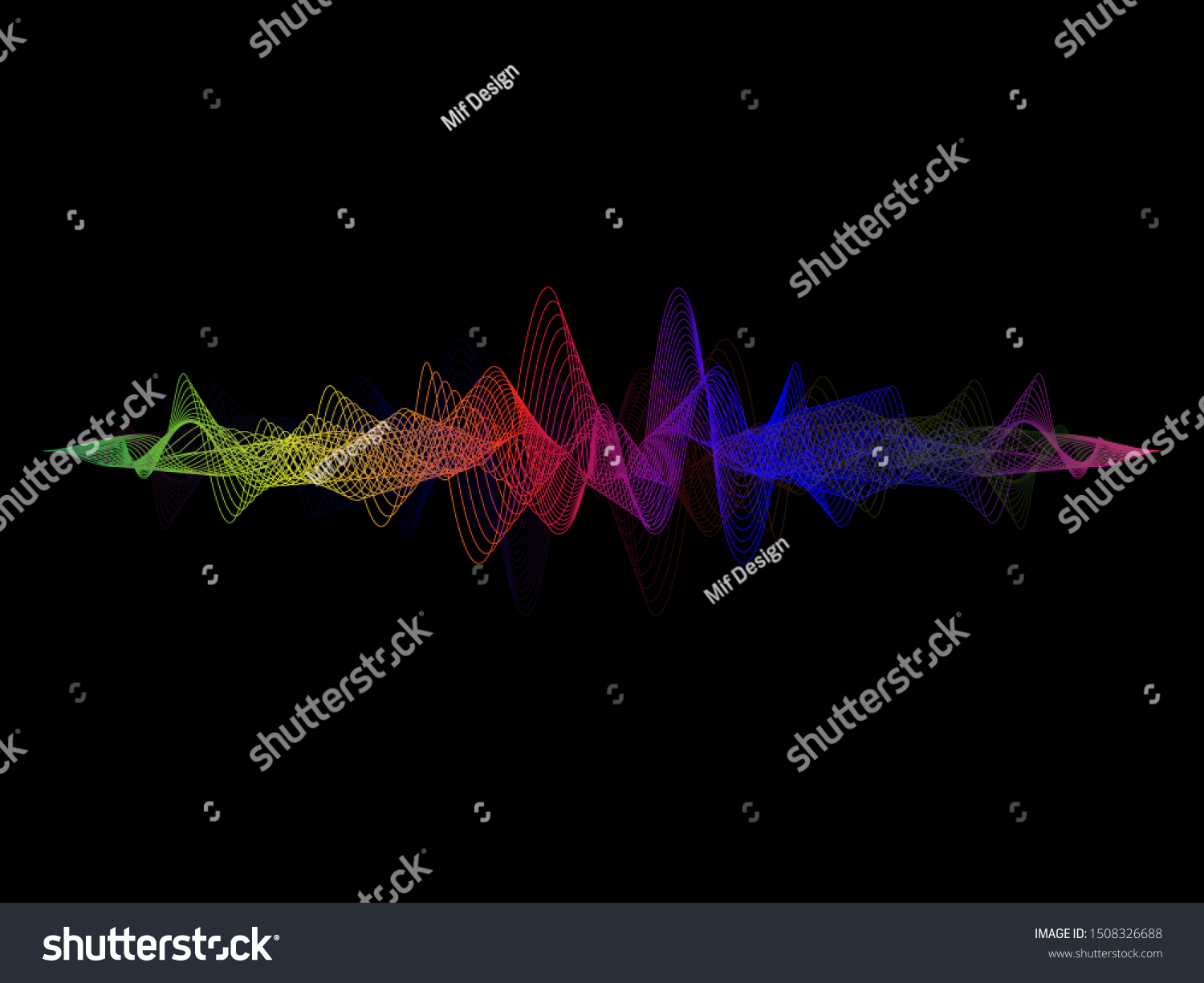 Sound Wave Design Template Concept Vector Stock Vector (Royalty Free ...