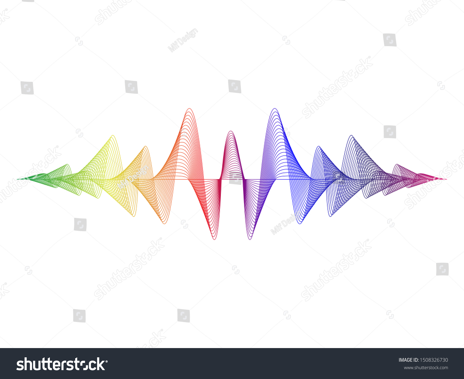 Sound Wave Design Template Concept Vector Stock Vector (Royalty Free ...