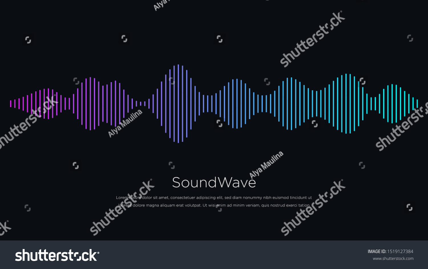 Sound Wave Equalizer Modern Vector Illustration: Vector có sẵn (miễn ...