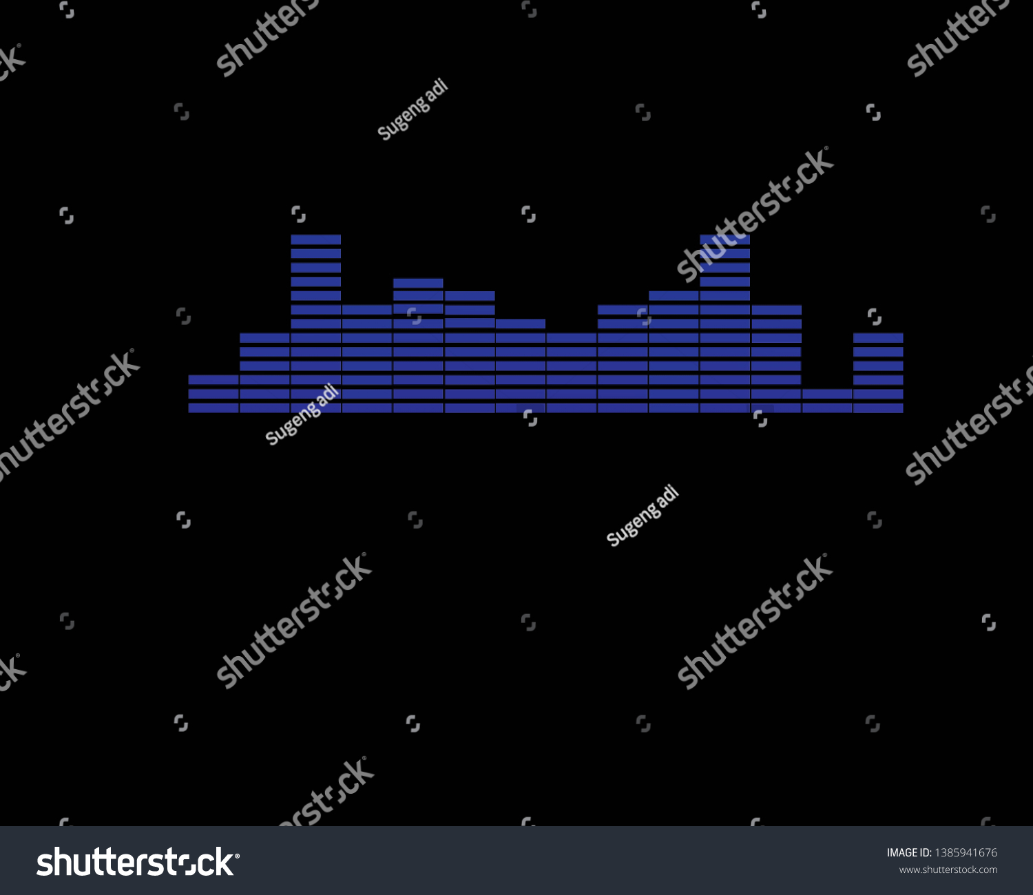 Sound Wave Equalizer Vector Design Vector Stock Vector (Royalty Free ...