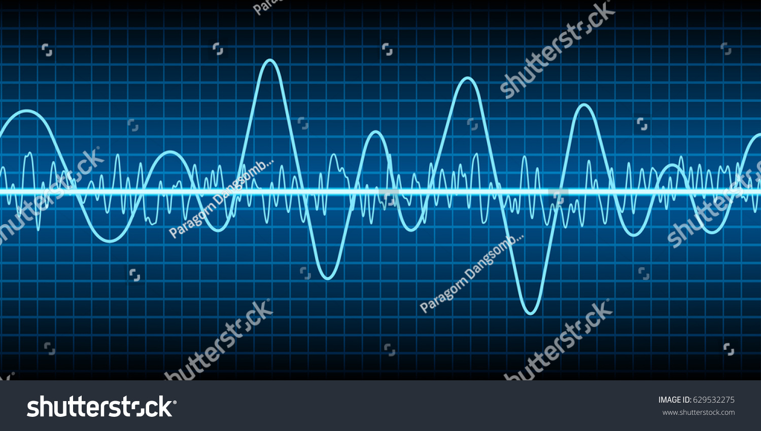 Sound Wave Graphic Vector Stock Vector (Royalty Free) 629532275