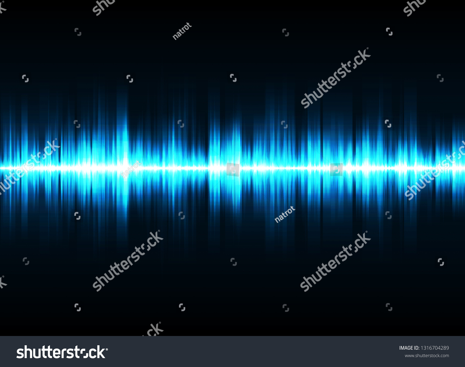Sound Wave Vector Background Blue Digital 스톡 벡터(로열티 프리) 1316704289 ...