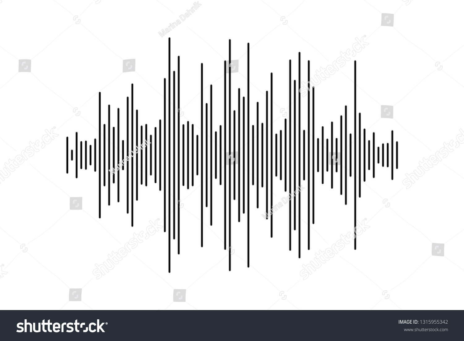 Sound Wave Vector Background Modern Simple: vector de stock (libre de ...